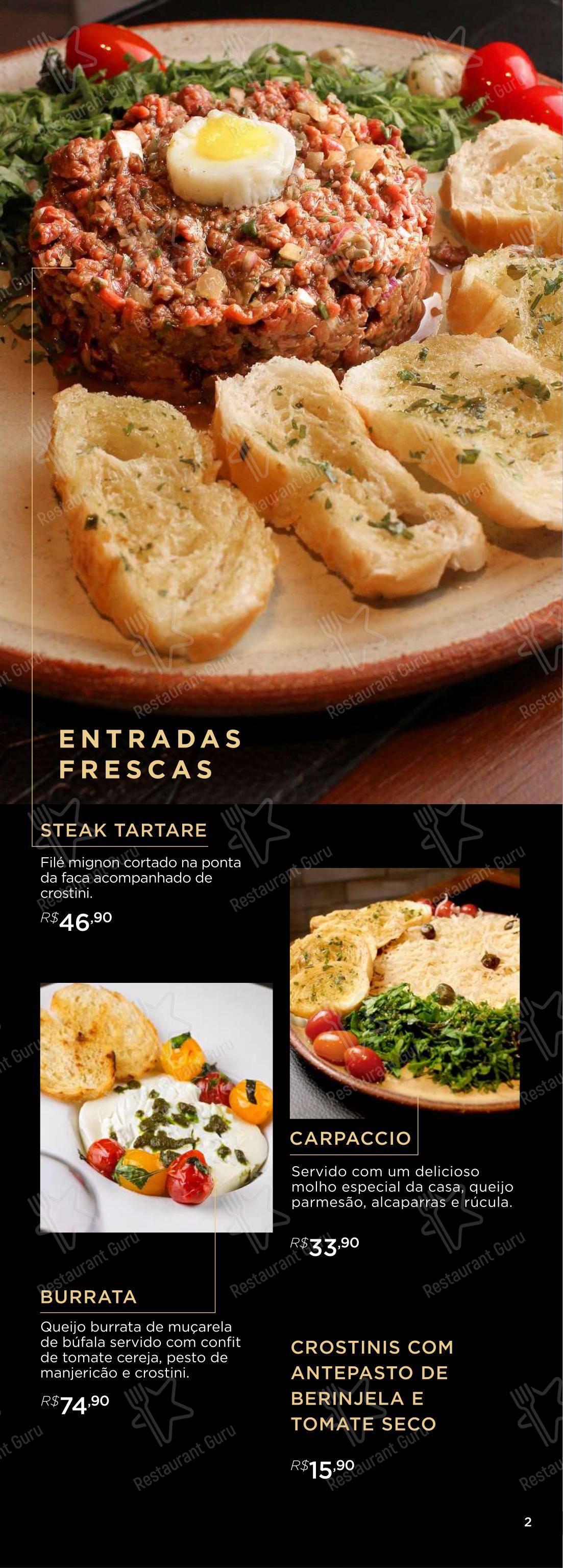 Menu em Beef Company Steakhouse & Grill, Presidente Prudente