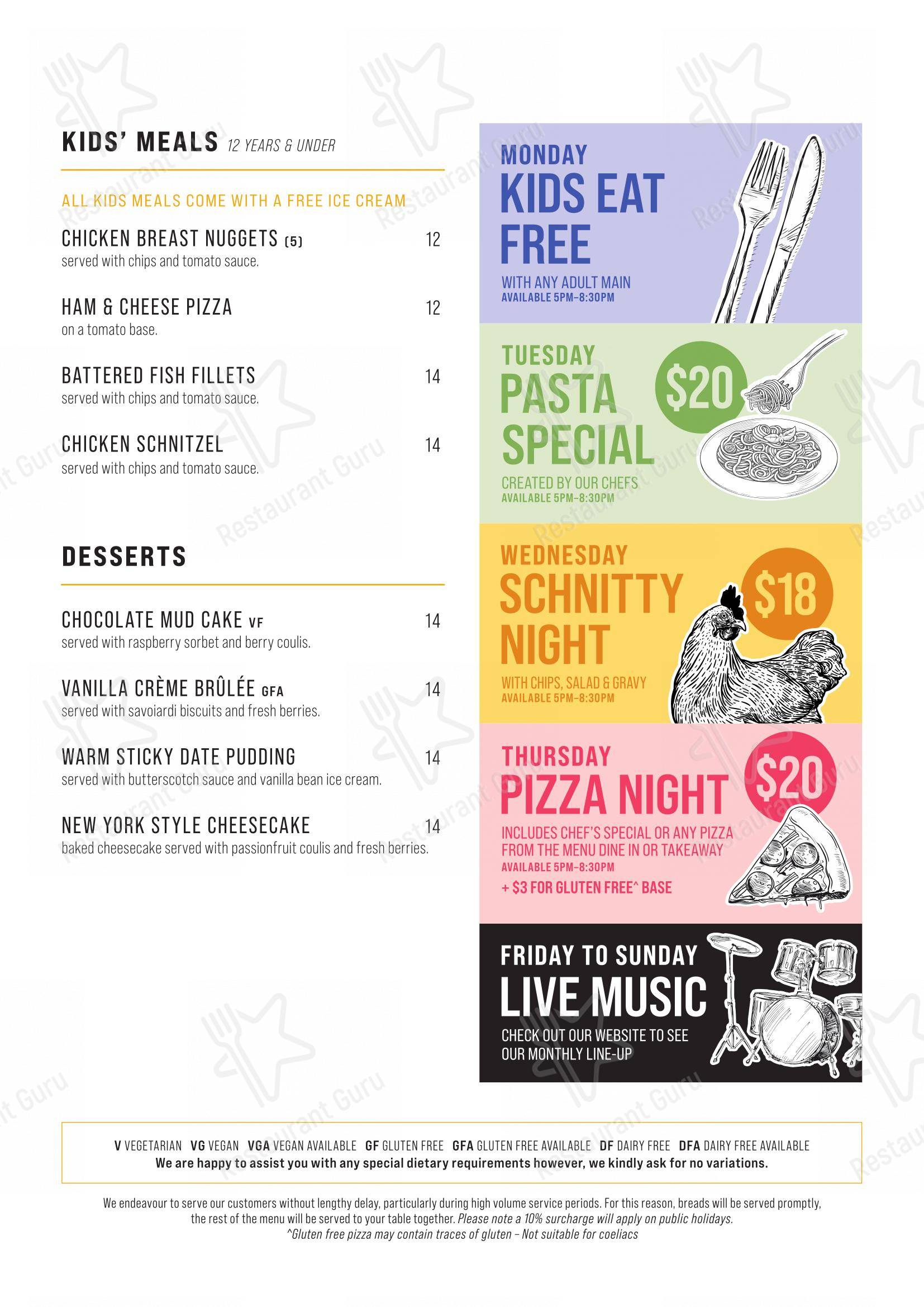 Menu at Harrigan's Cameron Park pub & bar, Cameron Park