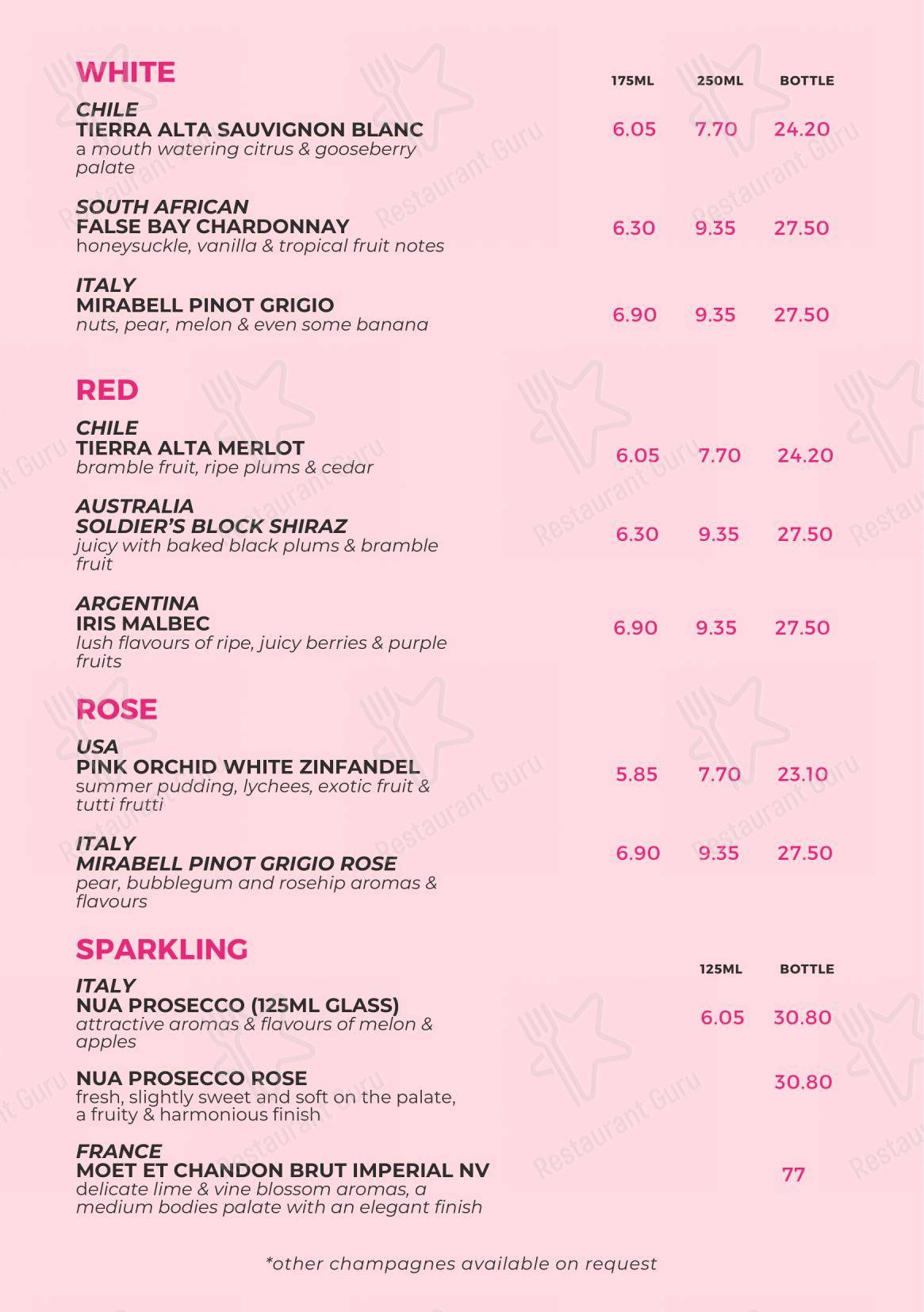 Menu at Saint Judes Glasgow pub & bar, Glasgow
