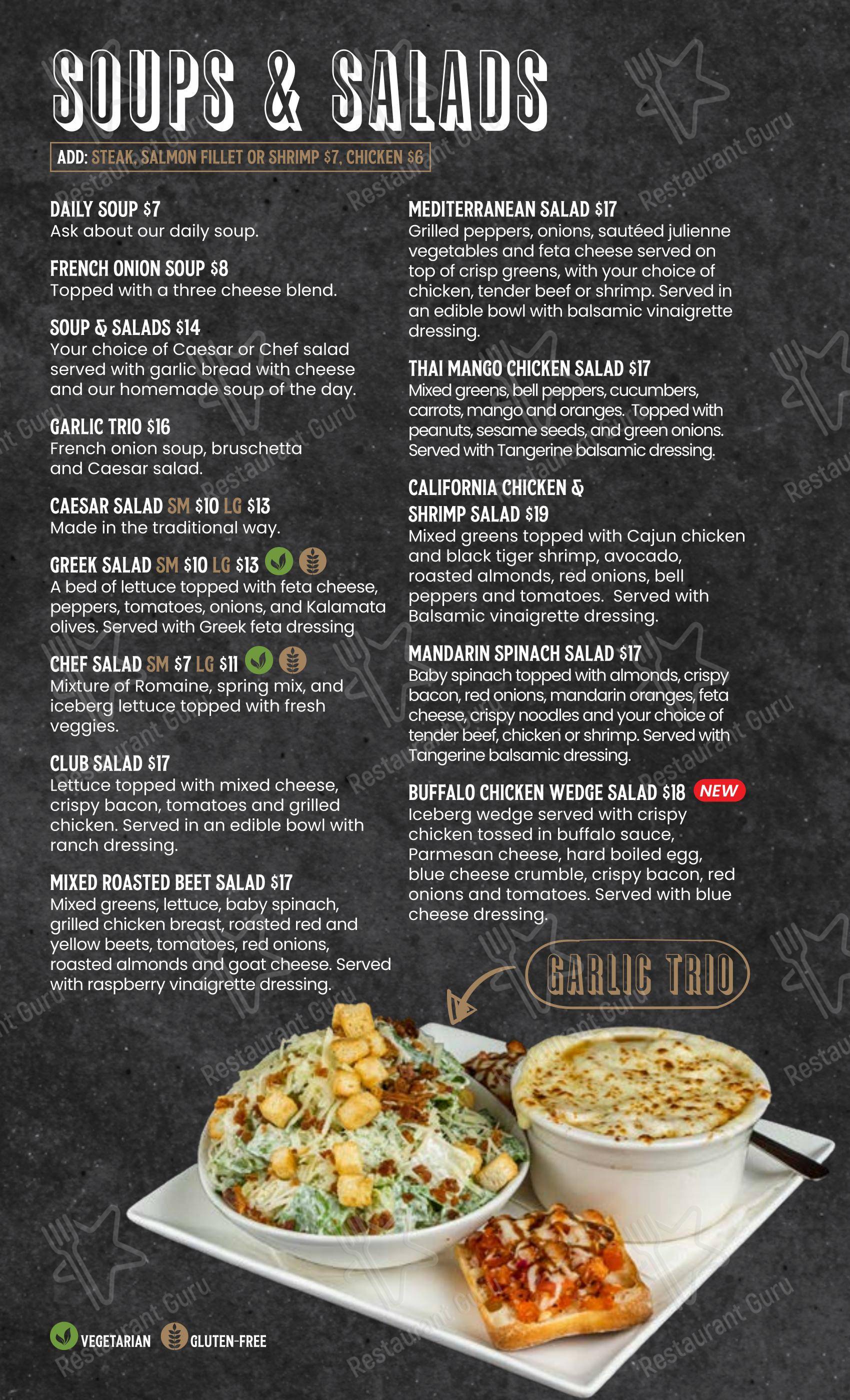 Menu at The Courtyard pub & bar, Courtice