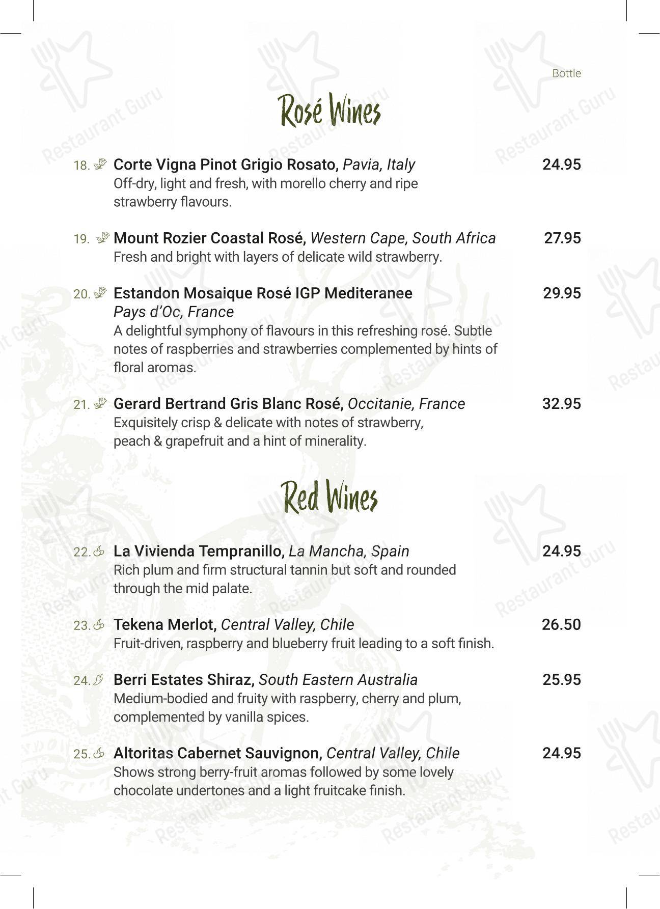 Menu at The Devonshire pub & bar, Nether Langwith, Rectory Rd