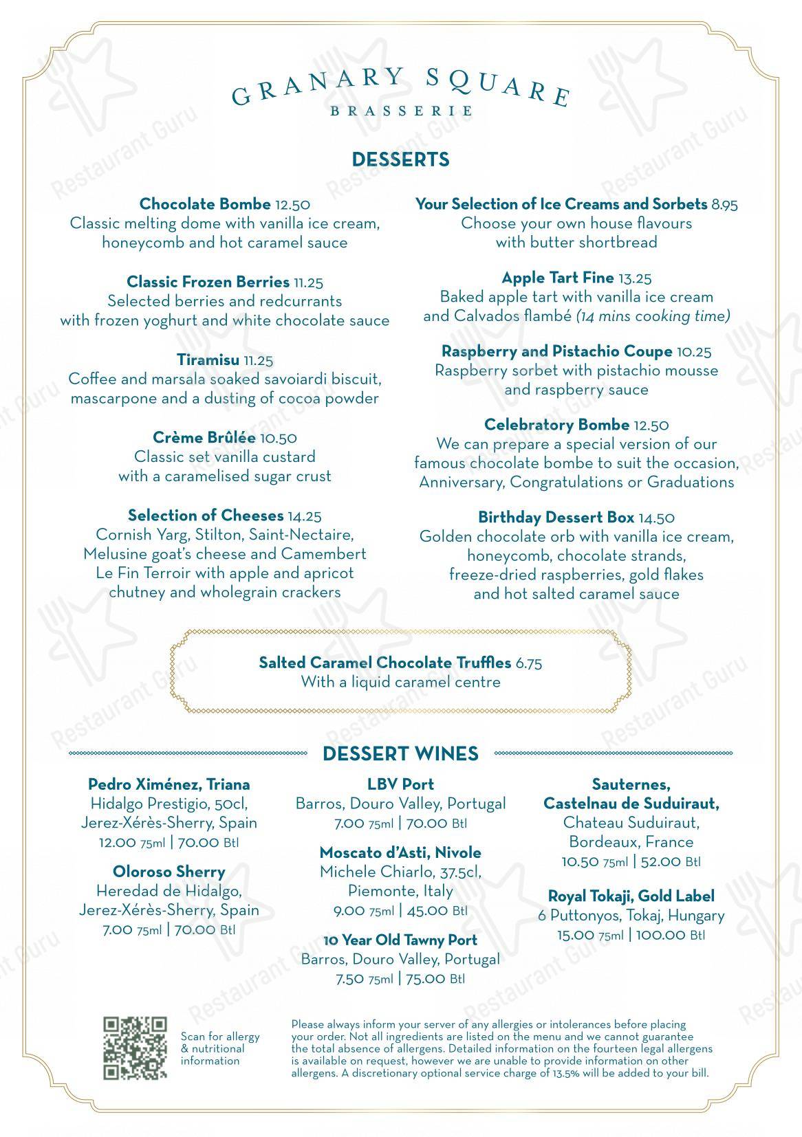 Menu at The Ivy Montpellier Brasserie Cheltenham restaurant, Cheltenham