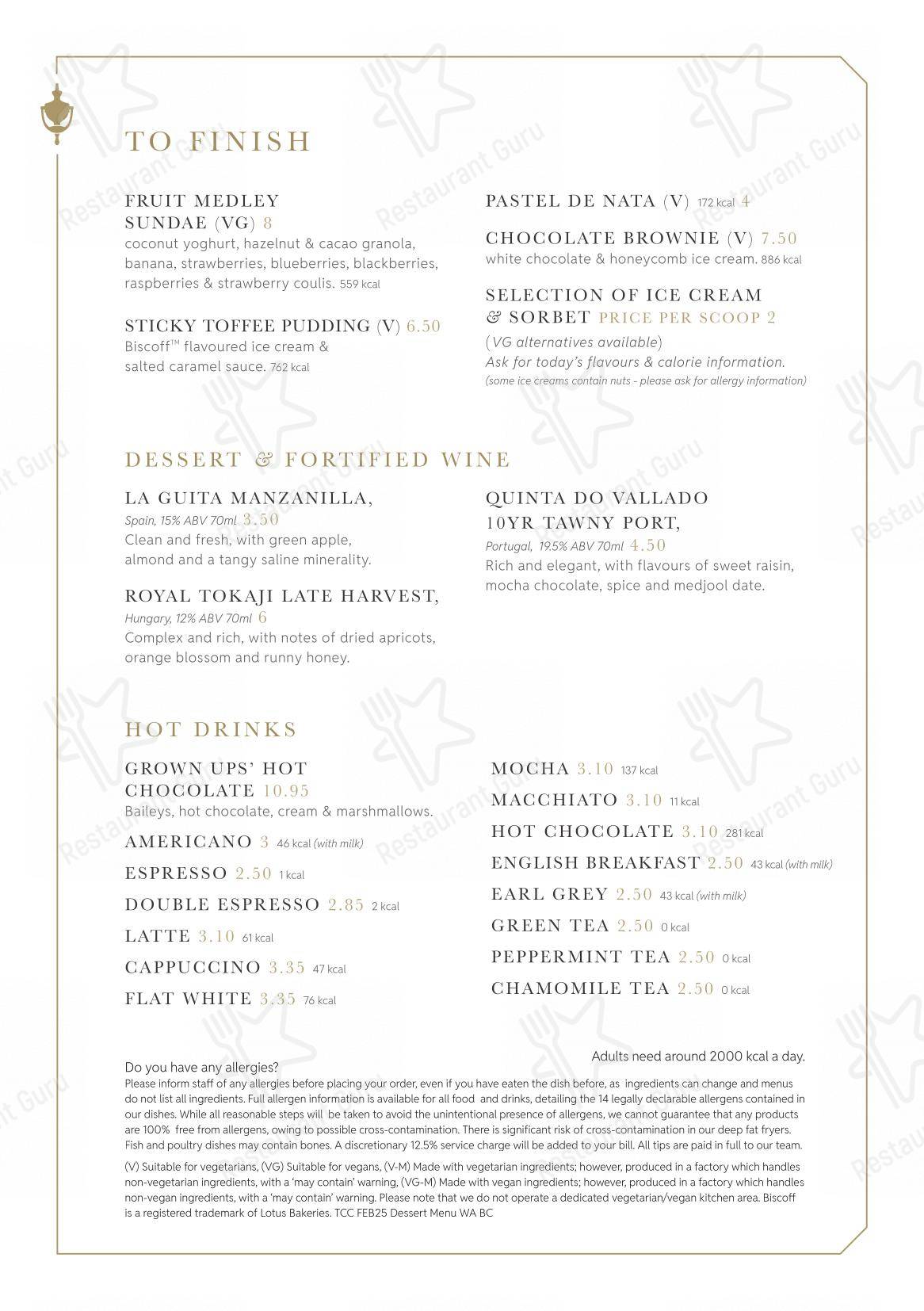 Menu at The Leopard - Bishop's Tachbrook pub & bar, Royal Leamington Spa