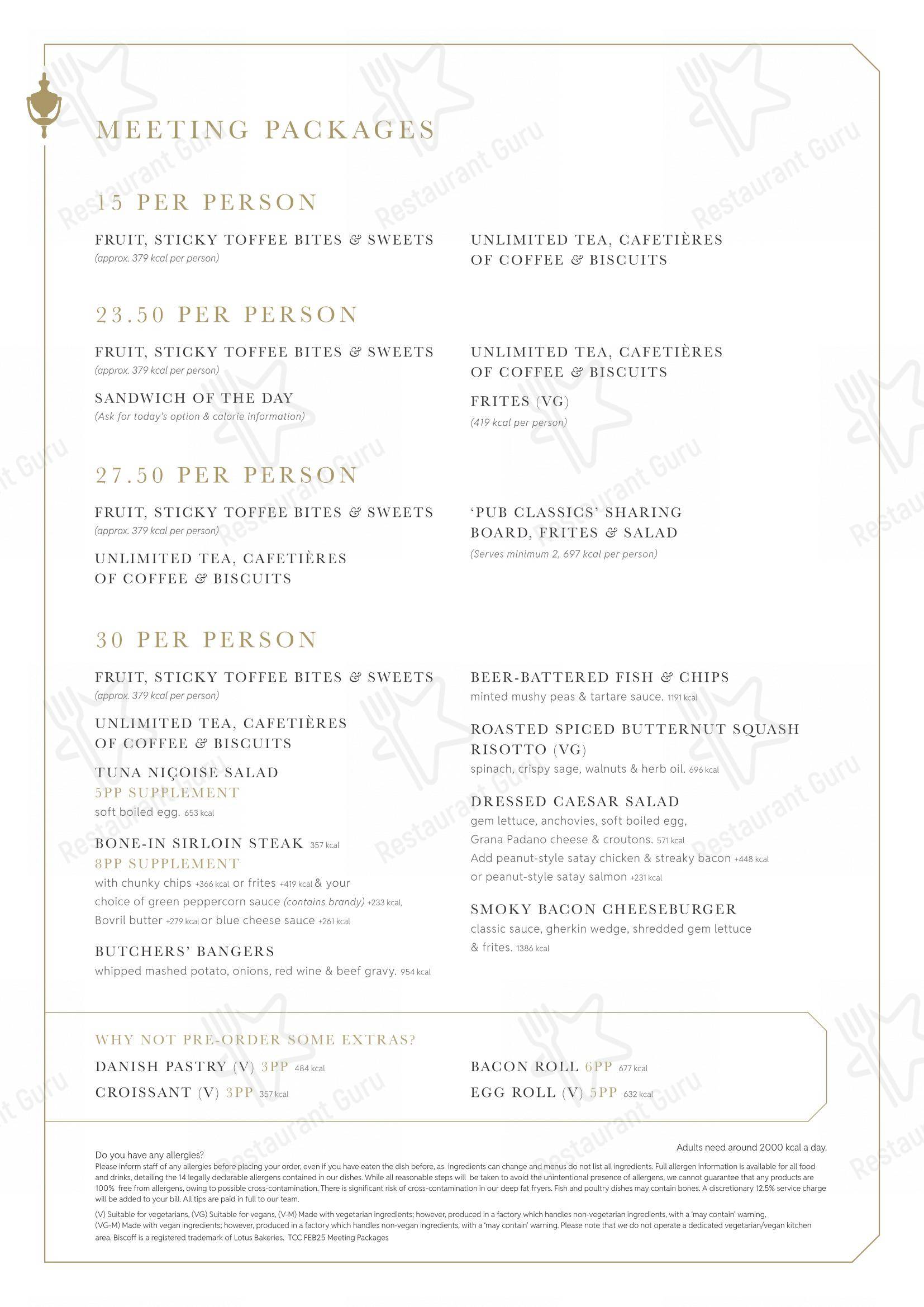 Menu at The Leopard - Bishop's Tachbrook pub & bar, Royal Leamington Spa