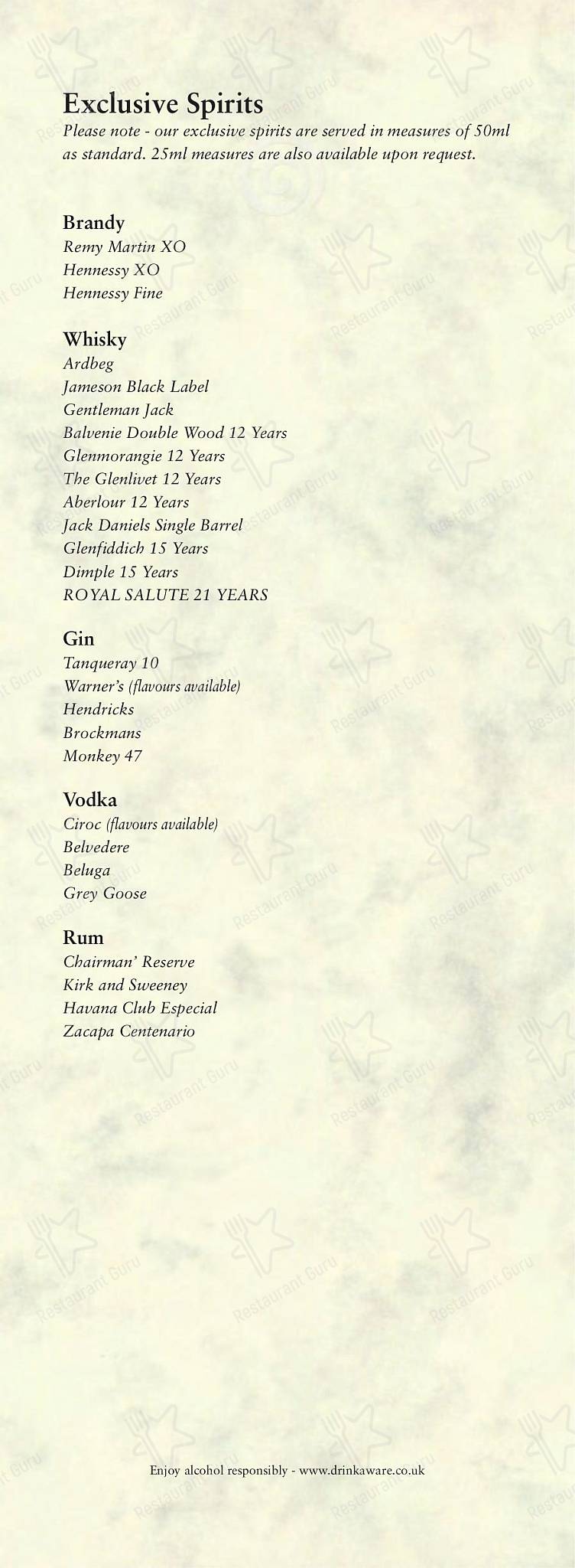 Menu at The Raj Restaurant, Kettering