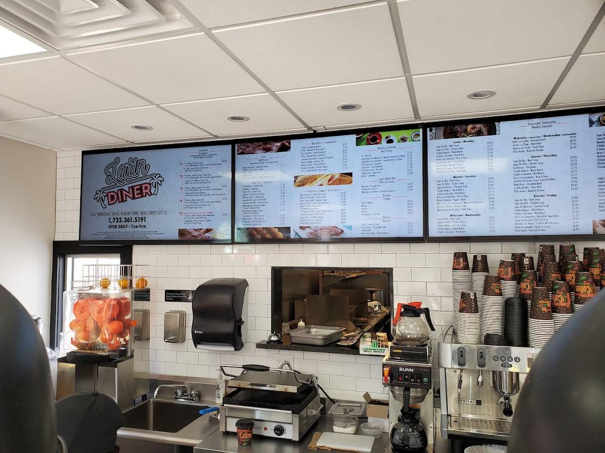 Menu at Latin Diner restaurant, Asbury Park