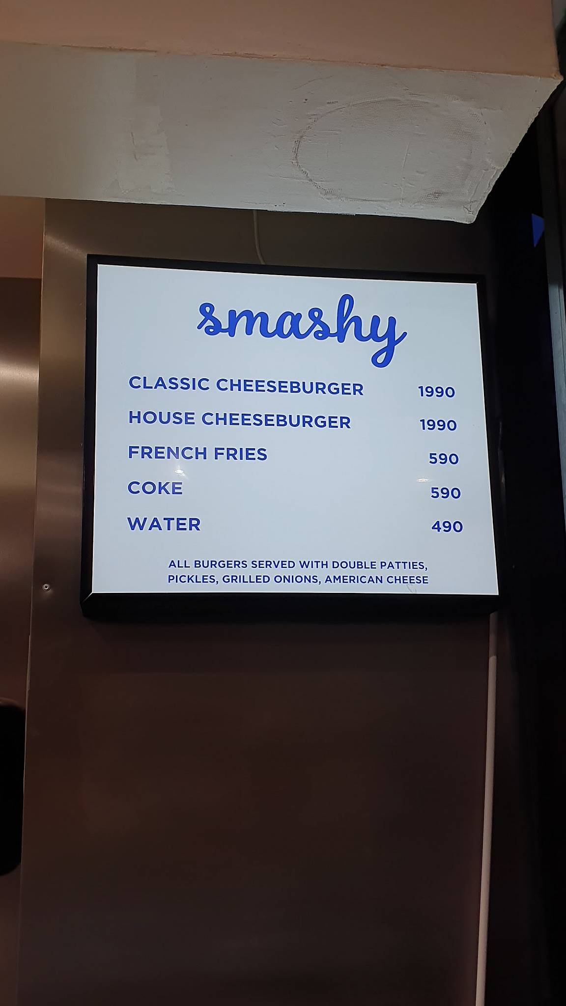 Menu at , Budapest