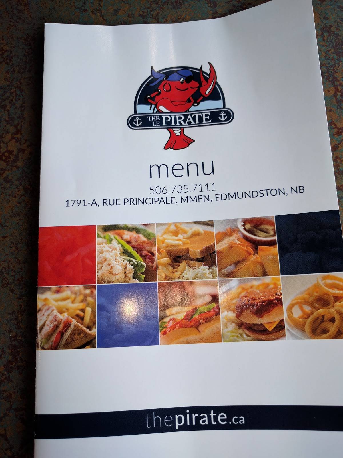Menu au 100 Grey Rock Road restaurant, Edmundston