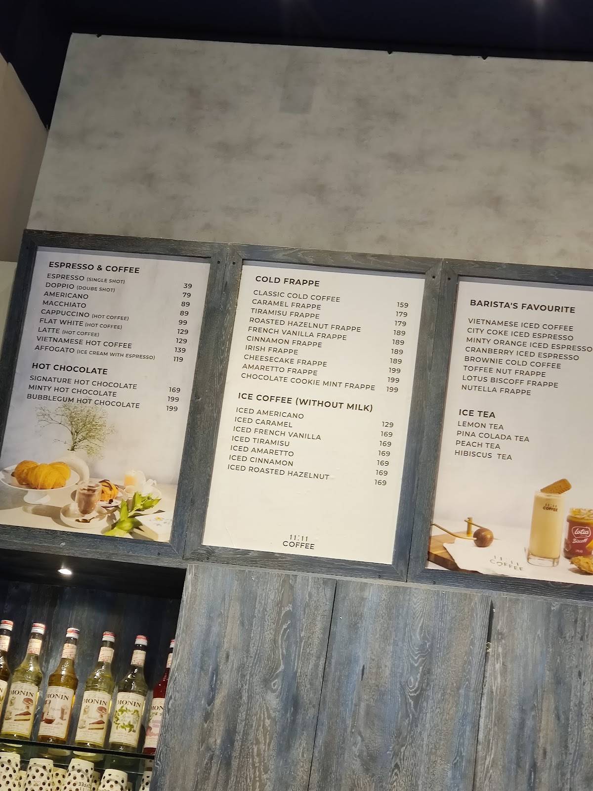 Menu at 11:11 Coffee, Indore