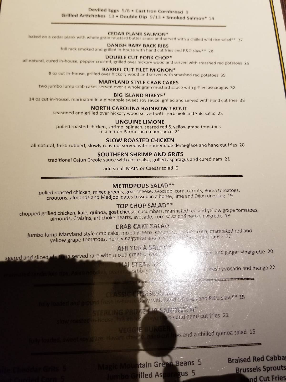 Menu at 131 MAIN Restaurant, Charlotte, Fairview Rd #100