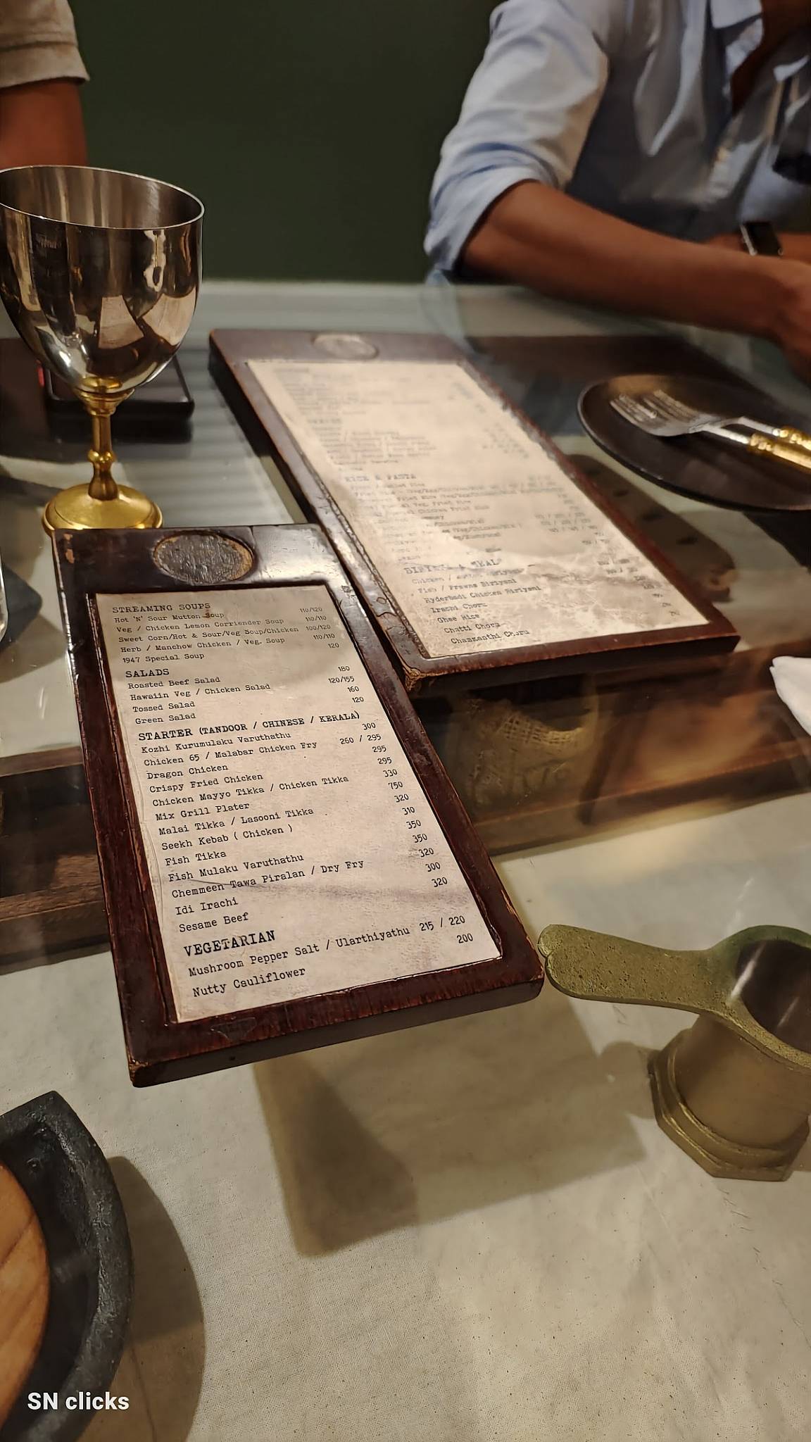 Menu at 1947 An Indian Restaurant, Kakkanad