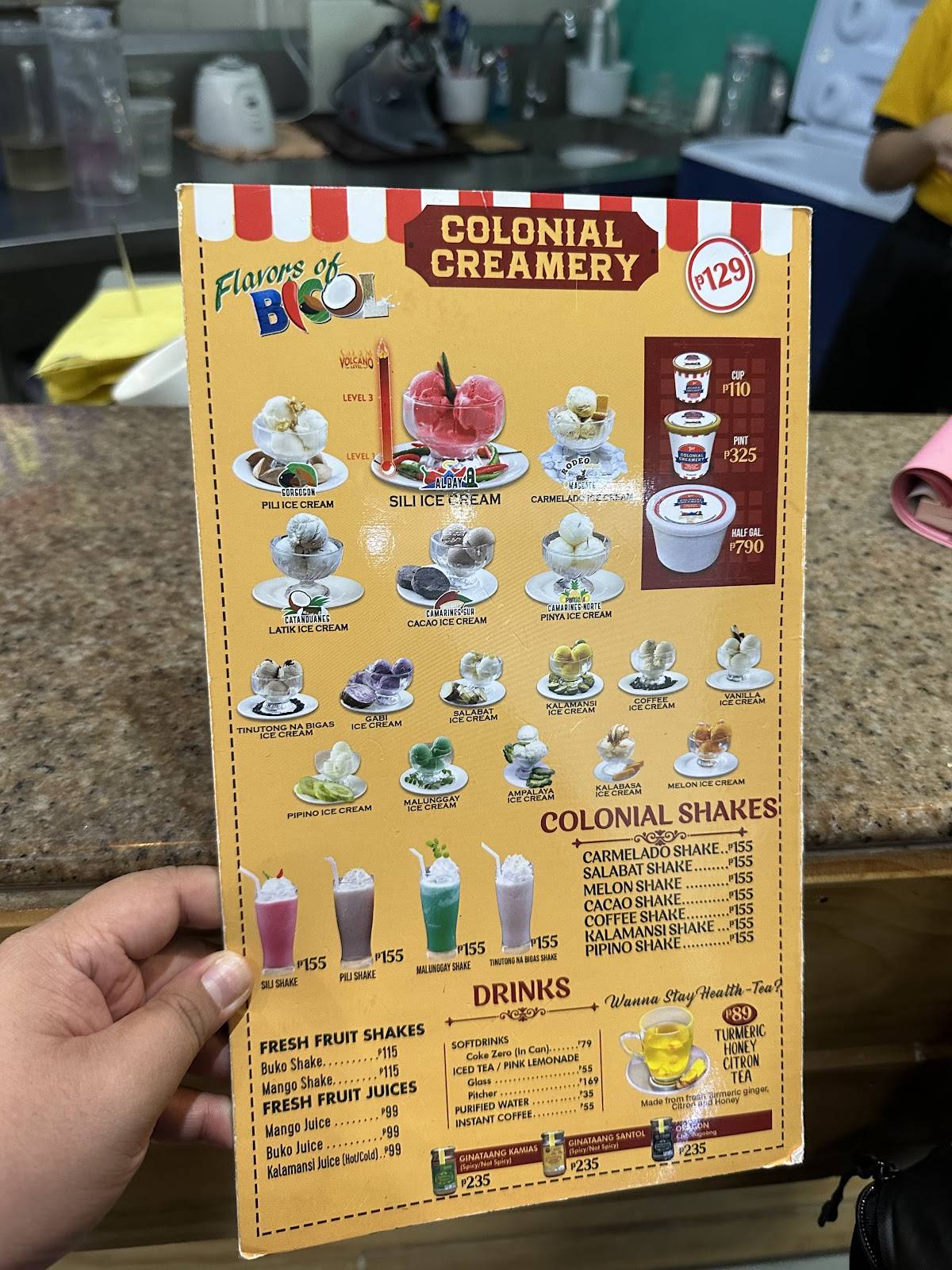 Menu at 1st Colonial Grill restaurant, Legazpi City, 4QW2+62M