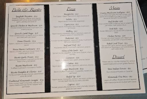 Menu at 360 On The Hill restaurant, Bowen