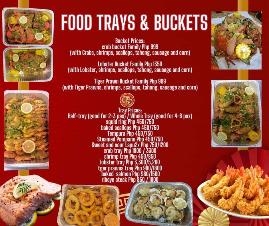 Carta del pub y bar AGV Seafood Grill sa Masing's Bonguyan Beach, Dávao