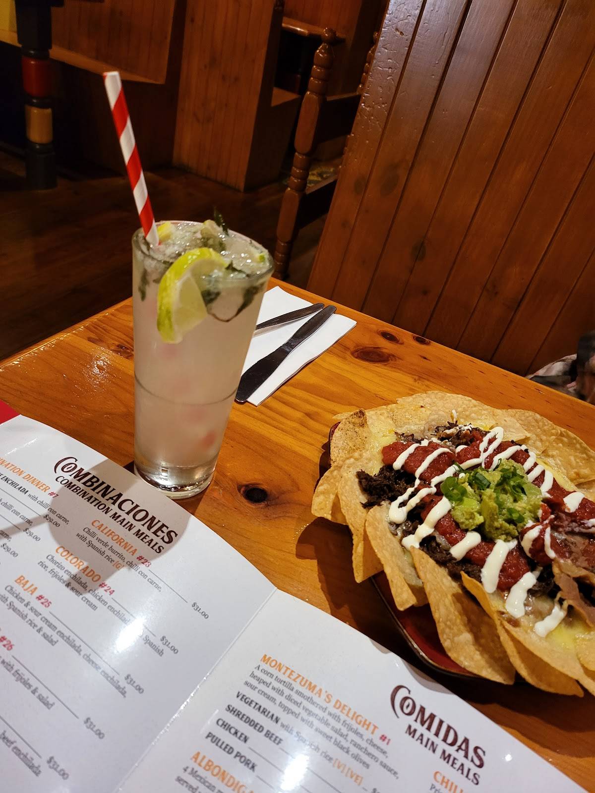 Menu at Montezuma's Mexican Restaurant & Bar - North Adelaide, SA ...