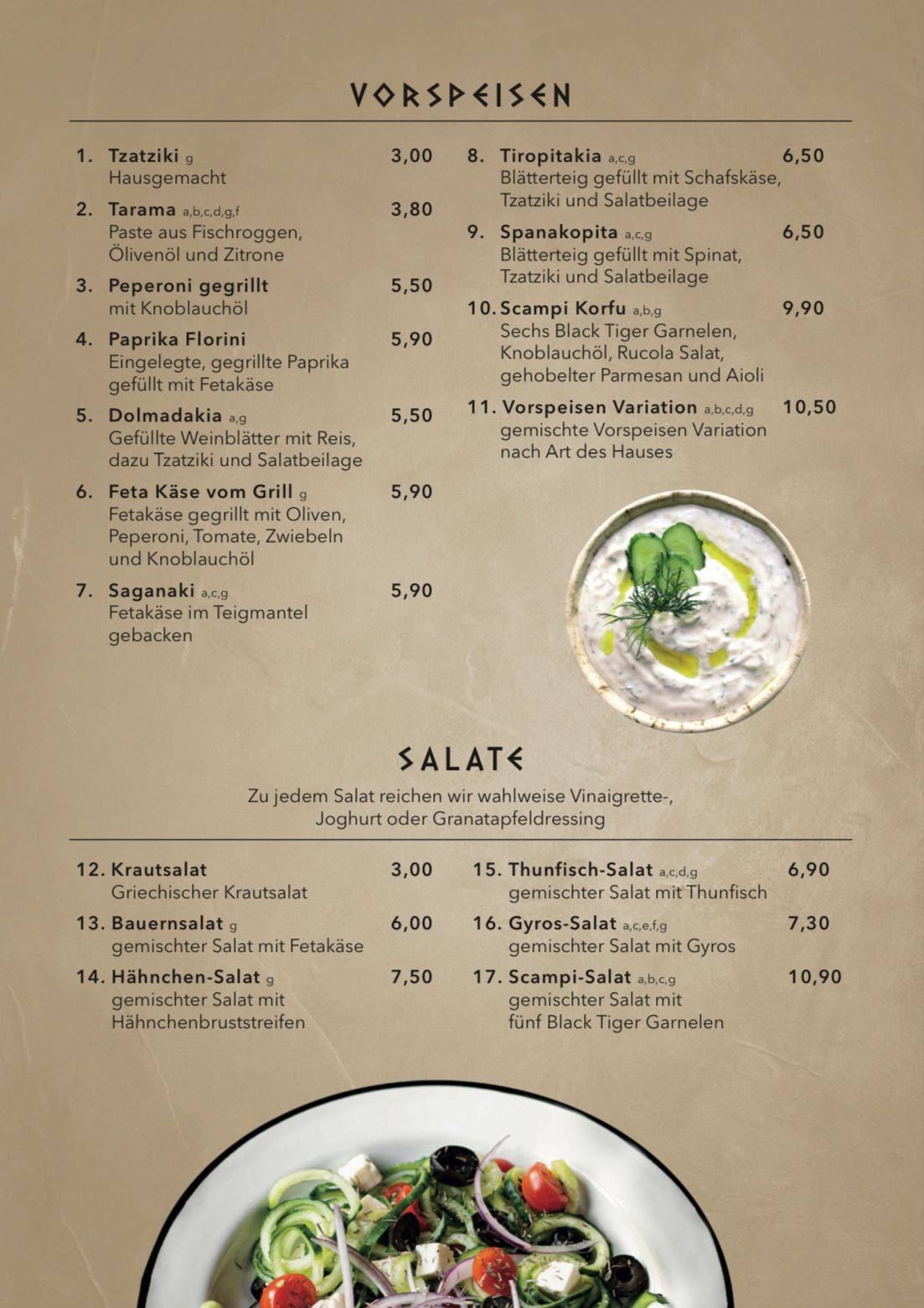 Carta del restaurante Korfu Grill Adendorf, Adendorf