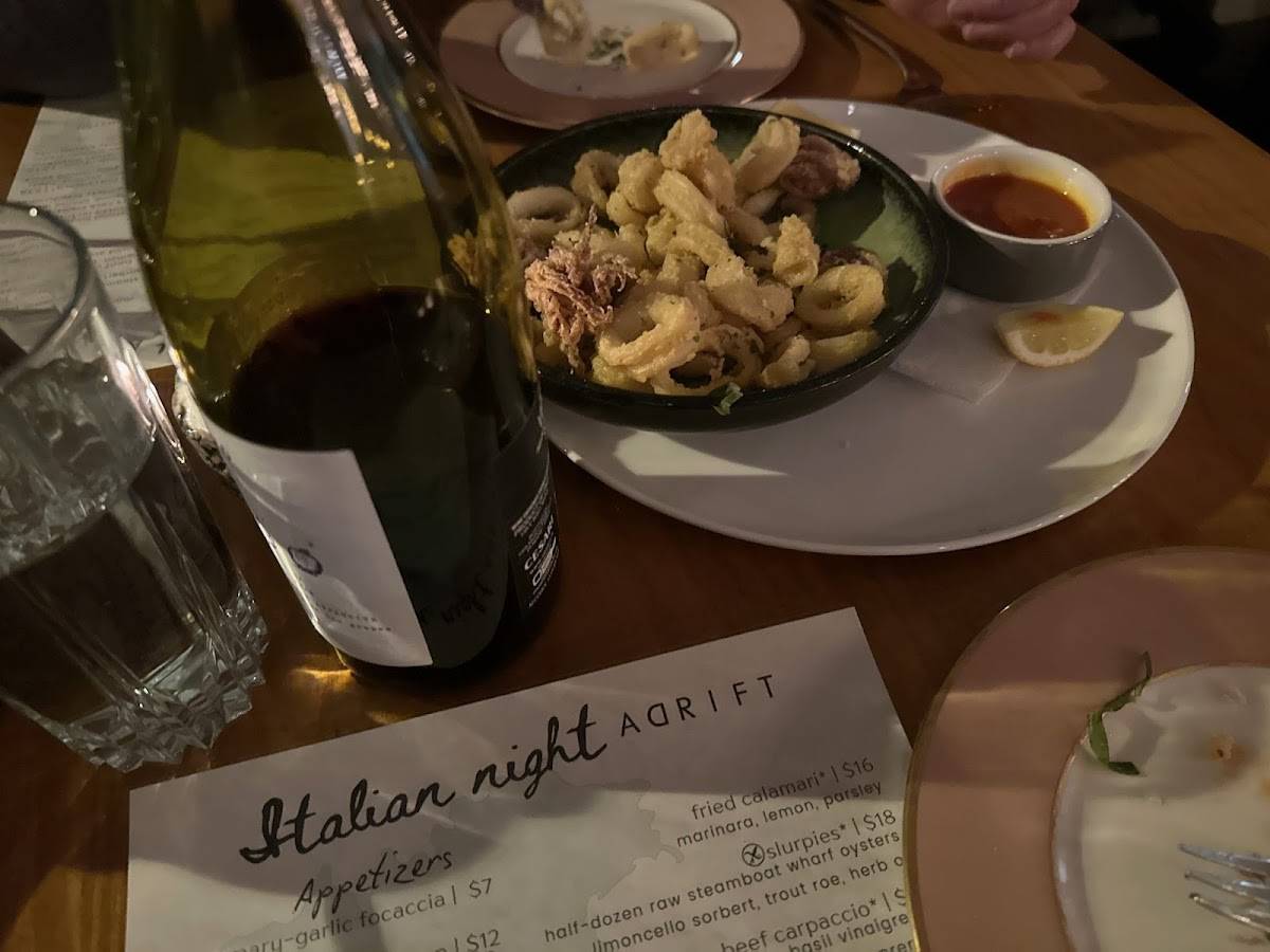 Menu at Adrift pub & bar, White Stone
