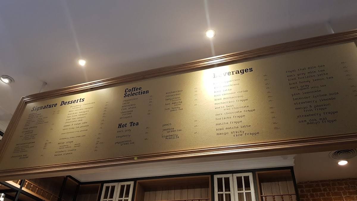 Menu at After You Dessert The Crystal Ratchaphruek desserts, Bang Khu ...
