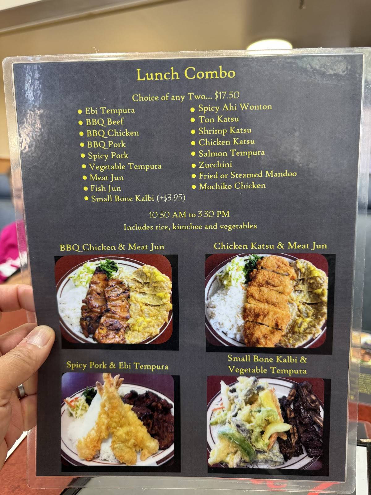 Menu at Kim Chee Restaurant 7, Aiea