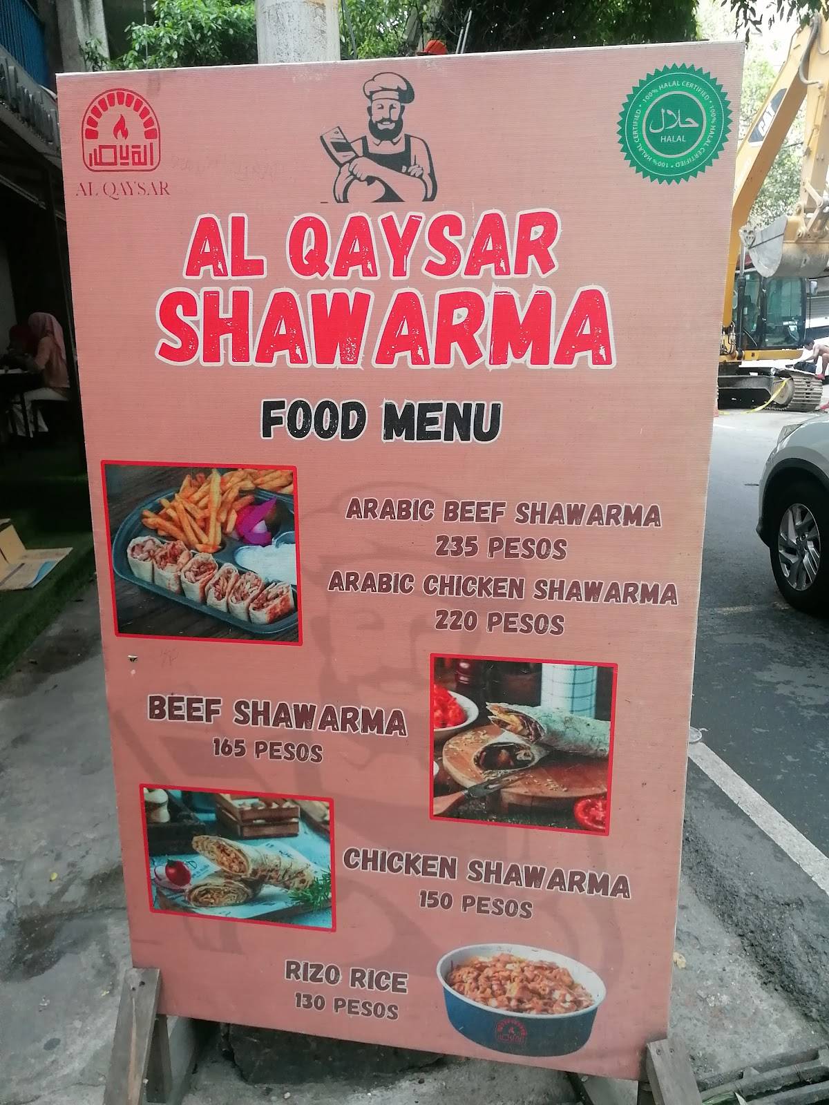 Menu at Al Qaysar - مطعم القيصر restaurant, Manila, 1431 A 1004