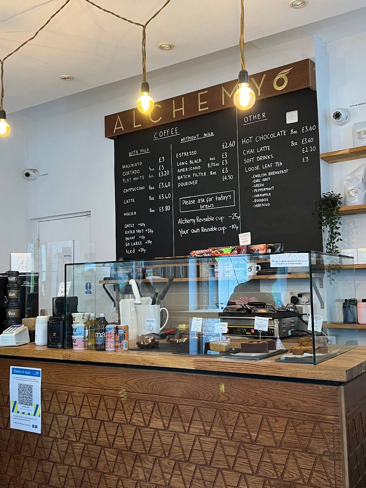 Menu at Alchemy Café - The City cafe, London, 8 Ludgate Broadway