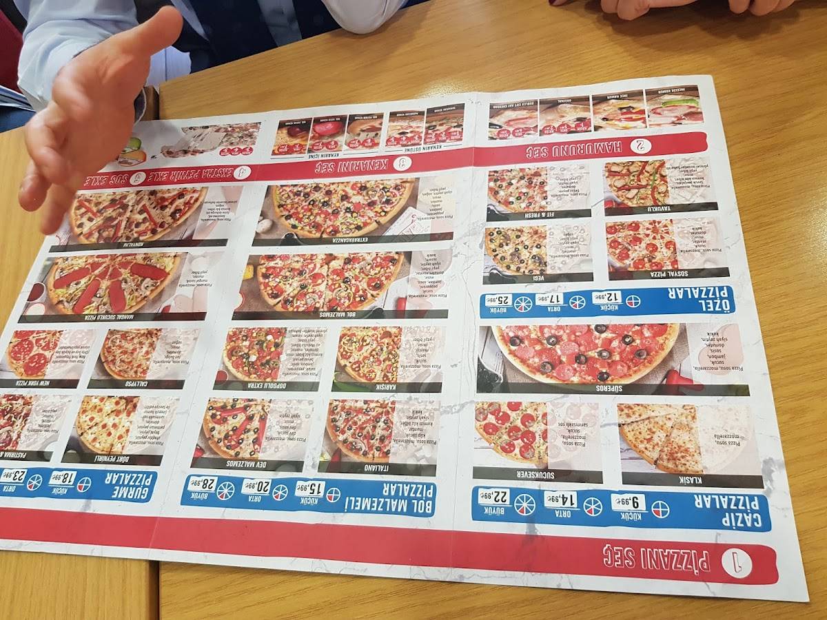 Menu at Domino's Pizza, Aliağa, Şht. Binbaşı Yavuz Başayar Cd No:7A