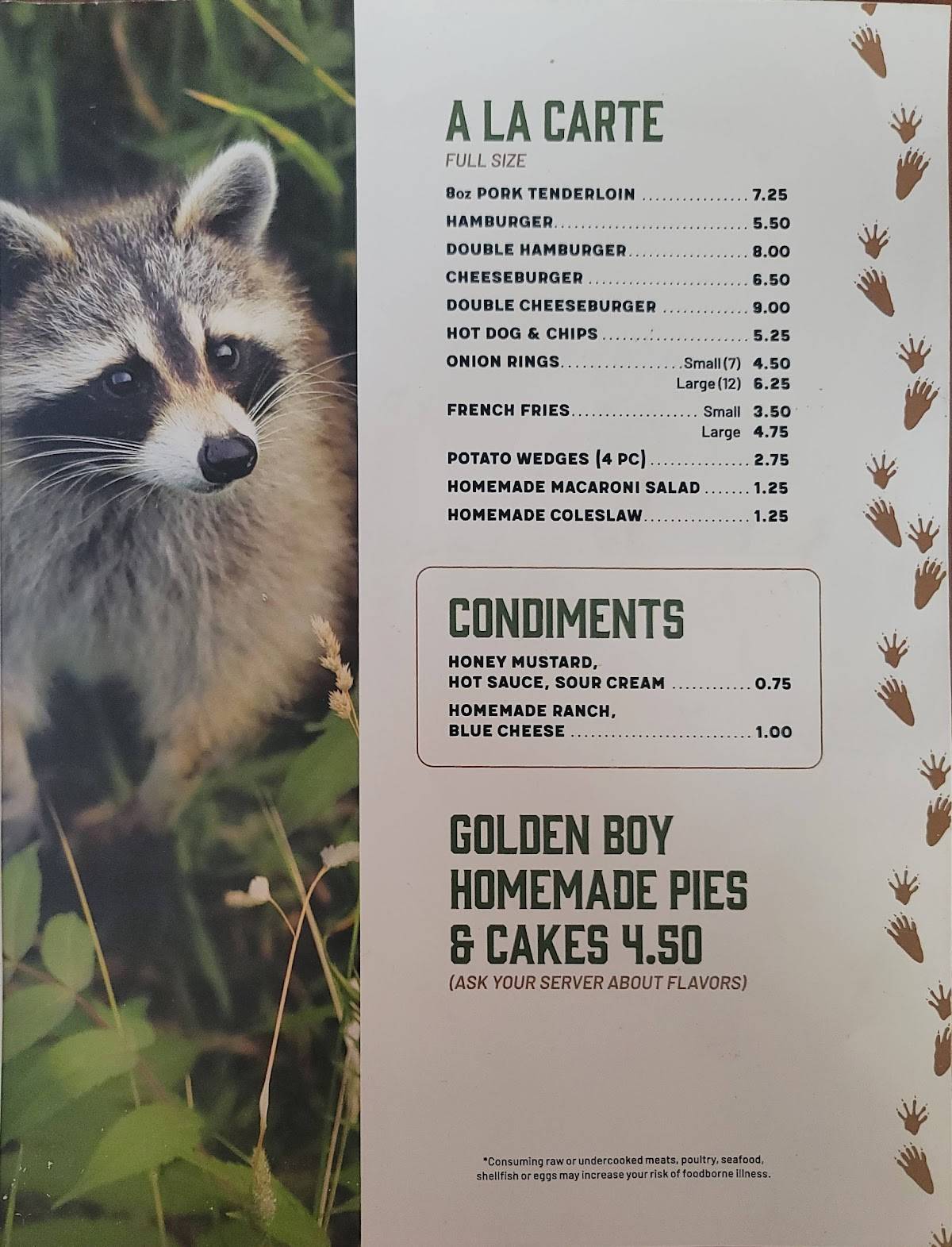 Menu at Alpine Inn pub & bar, Omaha