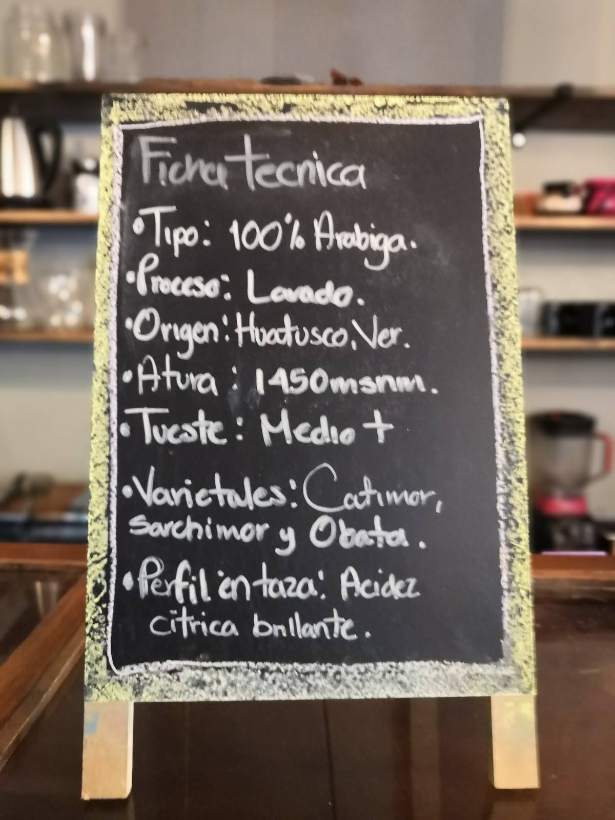 Menu at Amor Amor Café, Monterrey