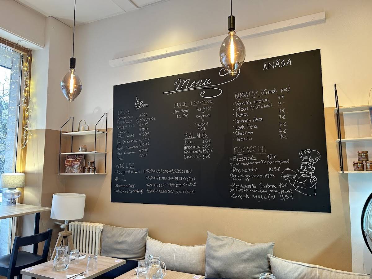 Carta del restaurante Anãsa Mediterranean Tastes, Helsinki