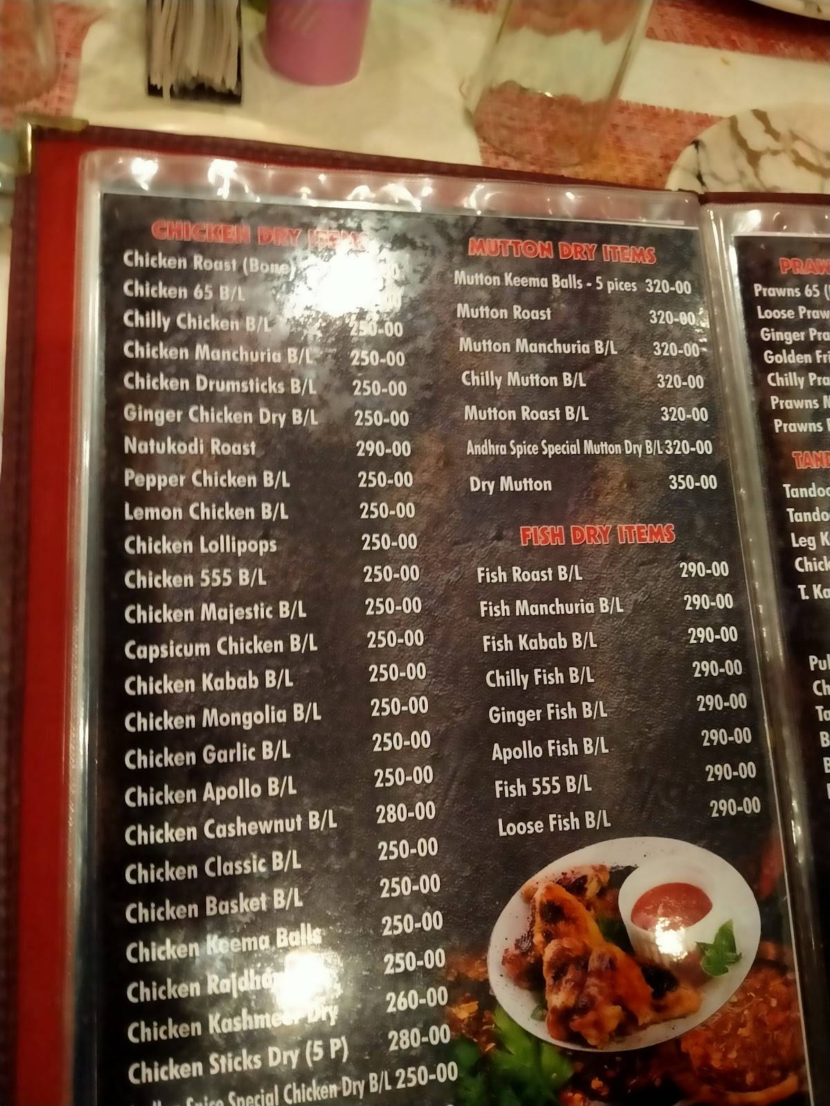 Menu at Andhra Spice Veg & Non Veg Family Restaurant, Madanapalle
