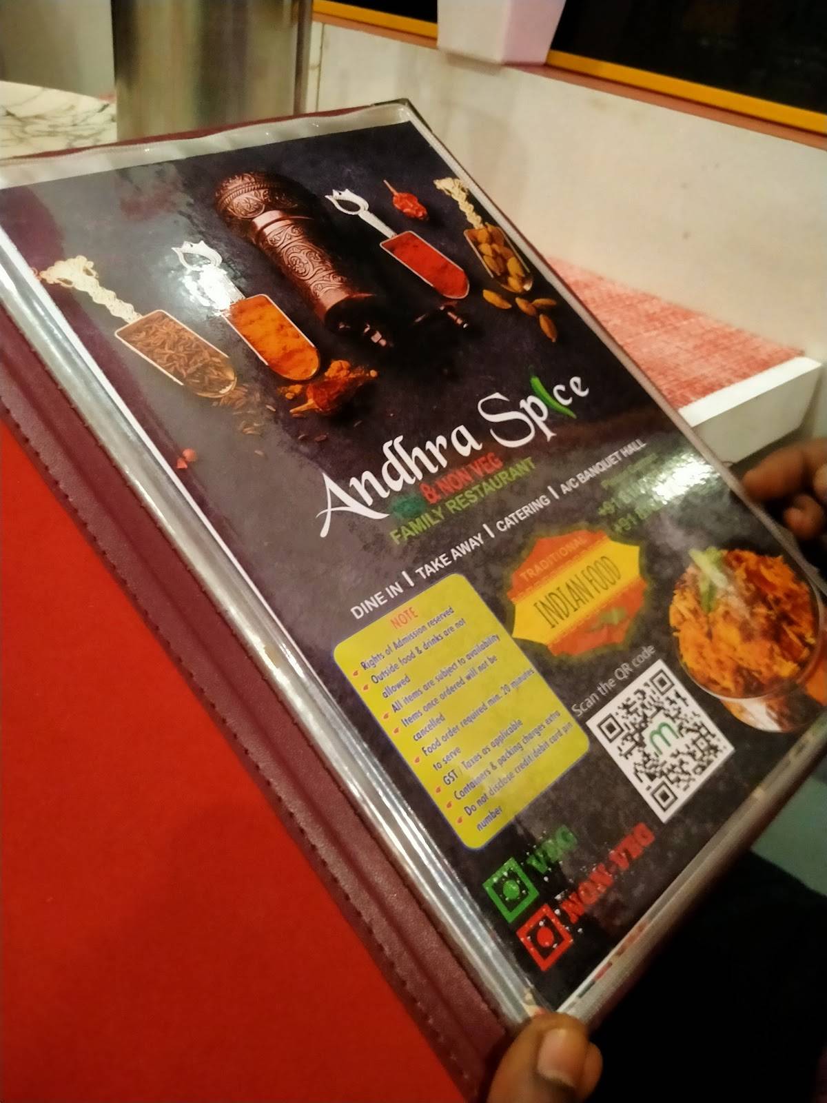 Menu at Andhra Spice Veg & Non Veg Family Restaurant, Madanapalle