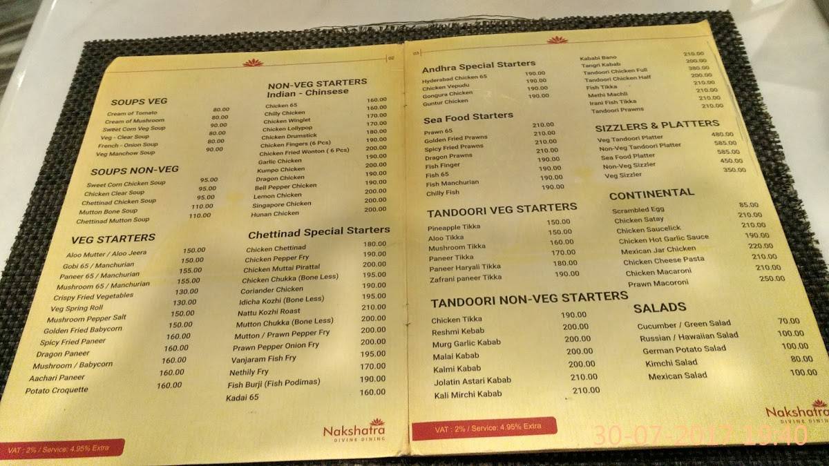 Menu at Anjappar Chettinad Restaurant, Gummudipoondi