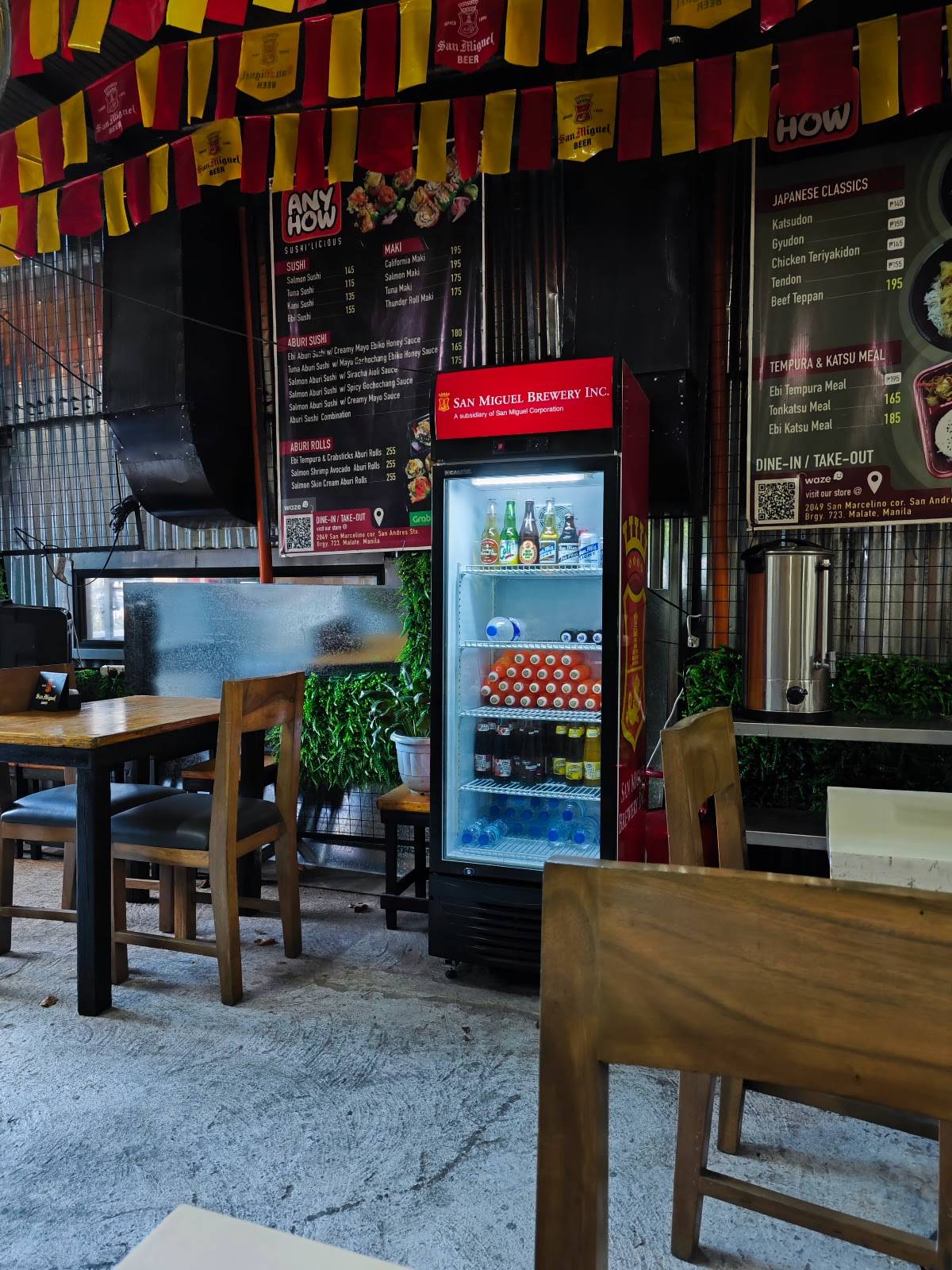 Menu at AnyHow Inasal San Marcelino restaurant, Manila