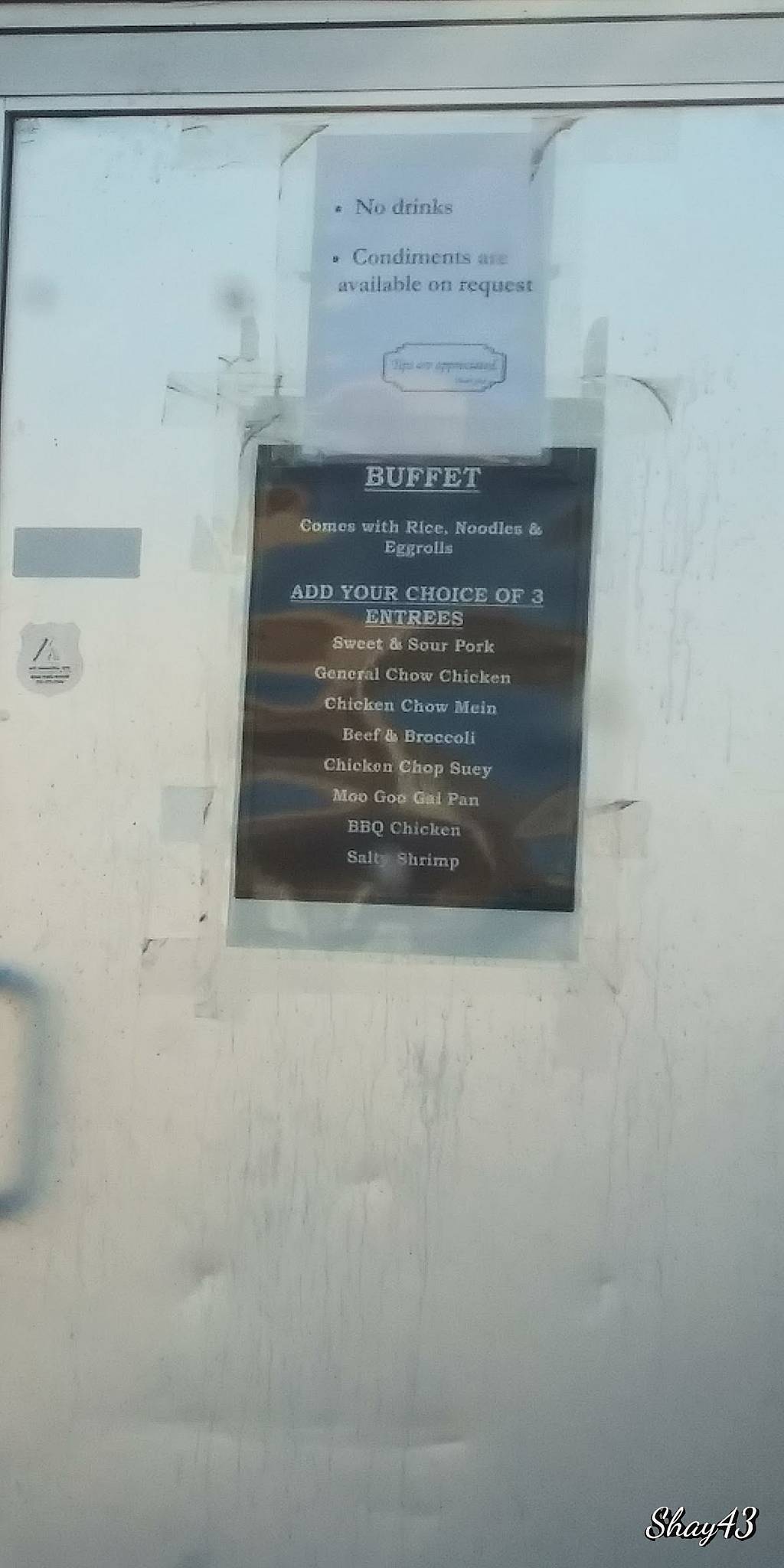 Menu at Arches Restaurant, Farmington