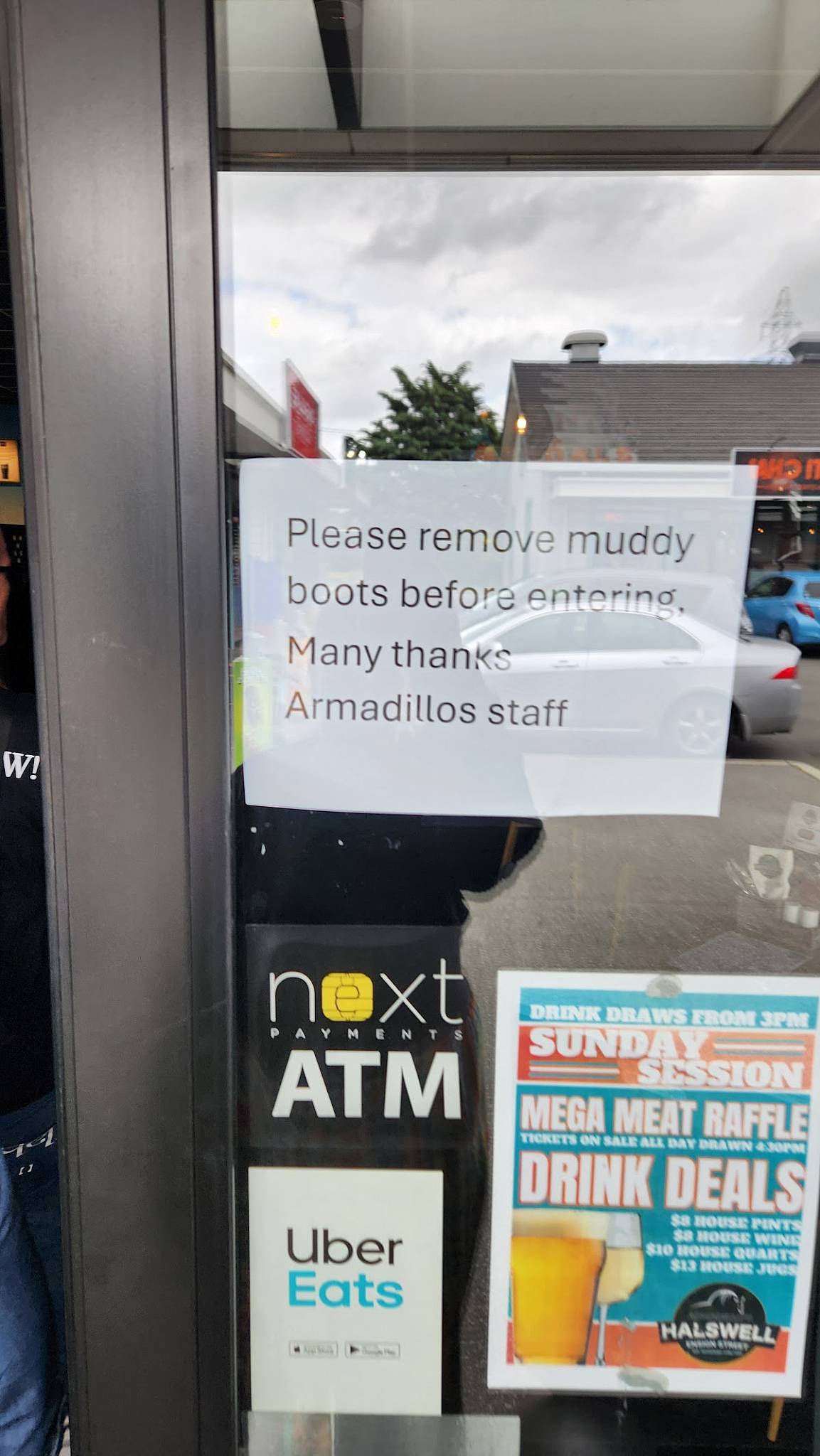 Menu at Armadillos Halswell restaurant, Christchurch, 29 Ensign St
