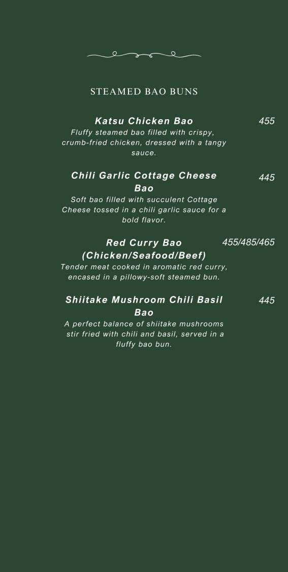 Menu at Asian Hive, Chennai, No. 3/1