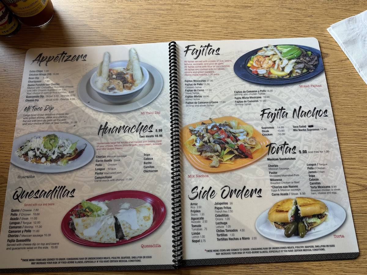 Menu at Mi Taco Mexican Taqueria - Austell Rd restaurant, Marietta