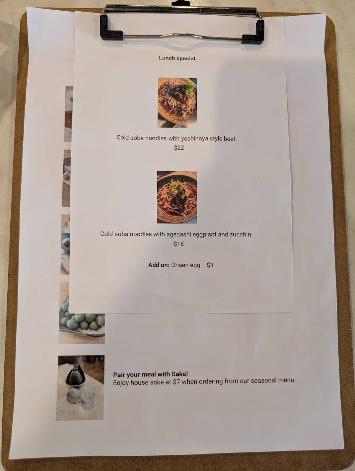Menu at Attadale Kitchen restaurant, Attadale