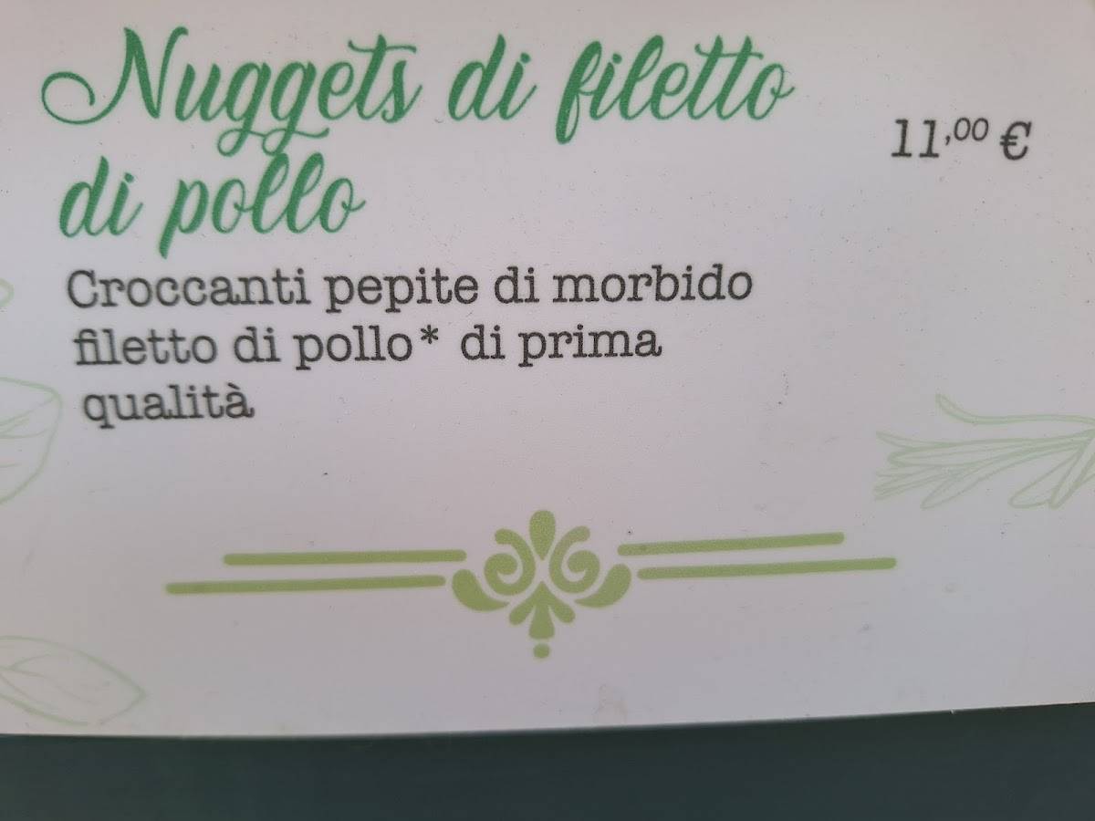 Menu da B Monza Bistrot ristorante, Monza