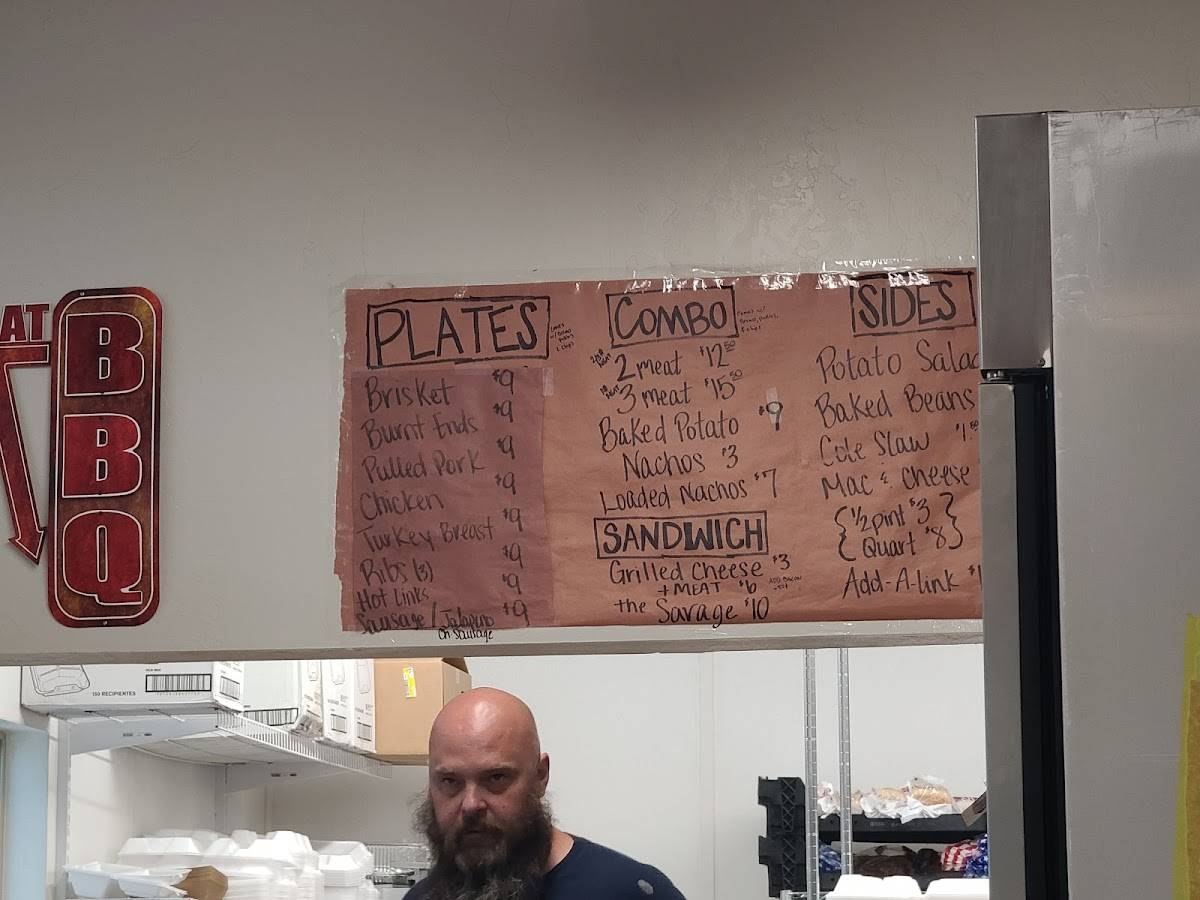 Menu at Native Smoke BBQ LLC, Elgin