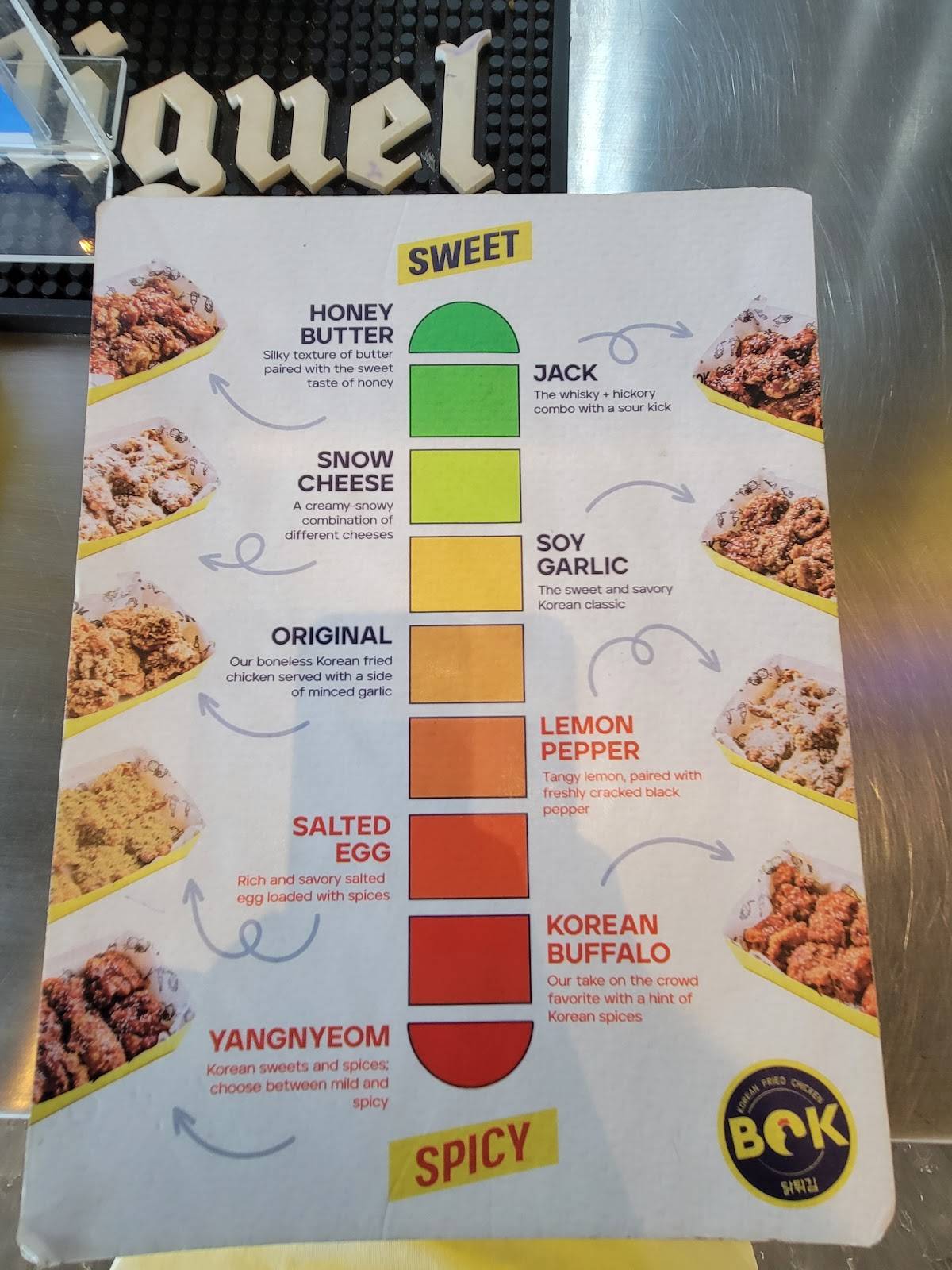 Carta del restaurante BOK Korean Fried Chicken - Alabang Town Center ...