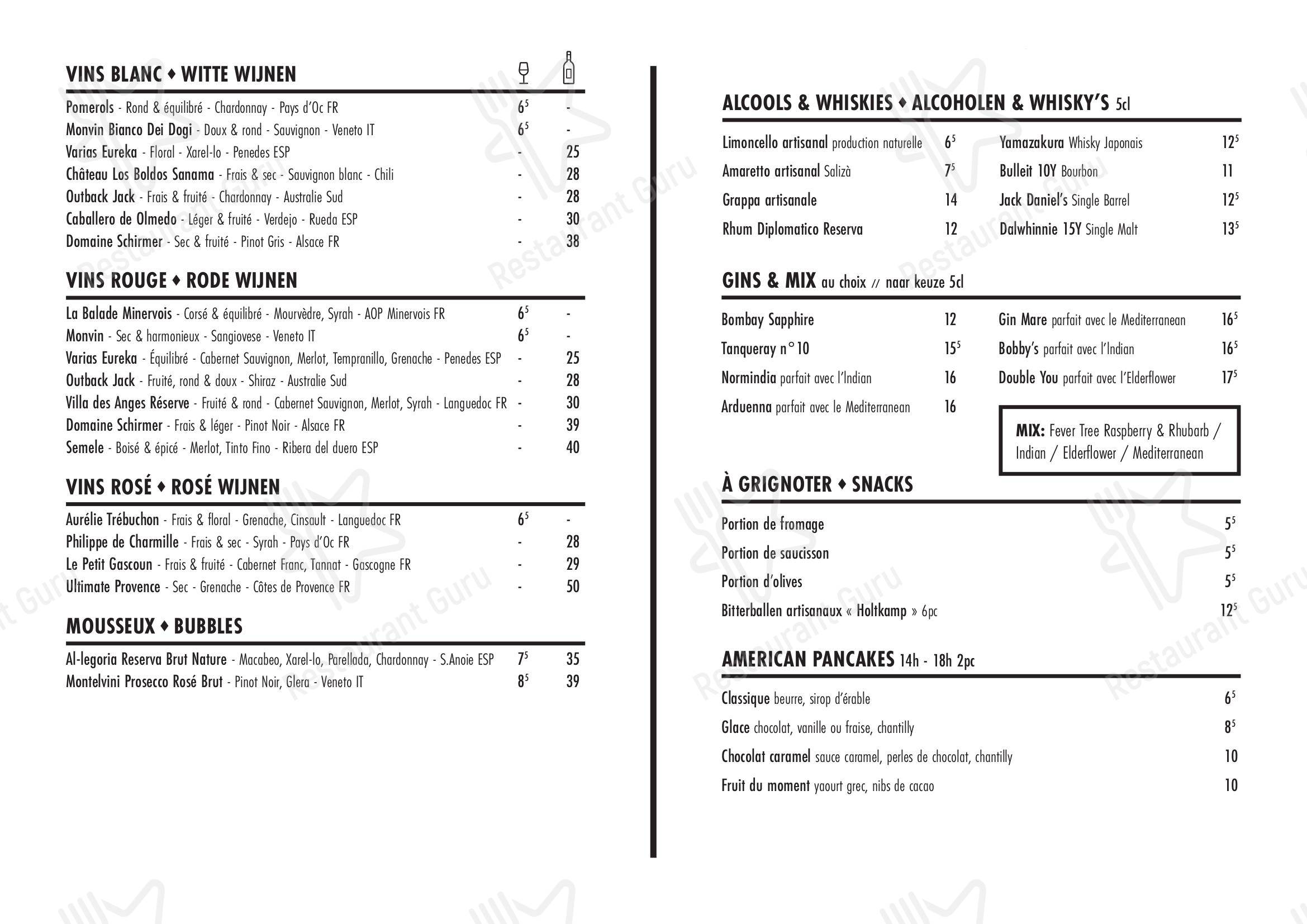 Menu at BOM Food & Drinks, Bouillon