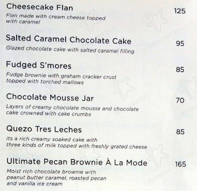 Menu at Brique Modern Kitchen cafe, Cebu City, ayala center cebu