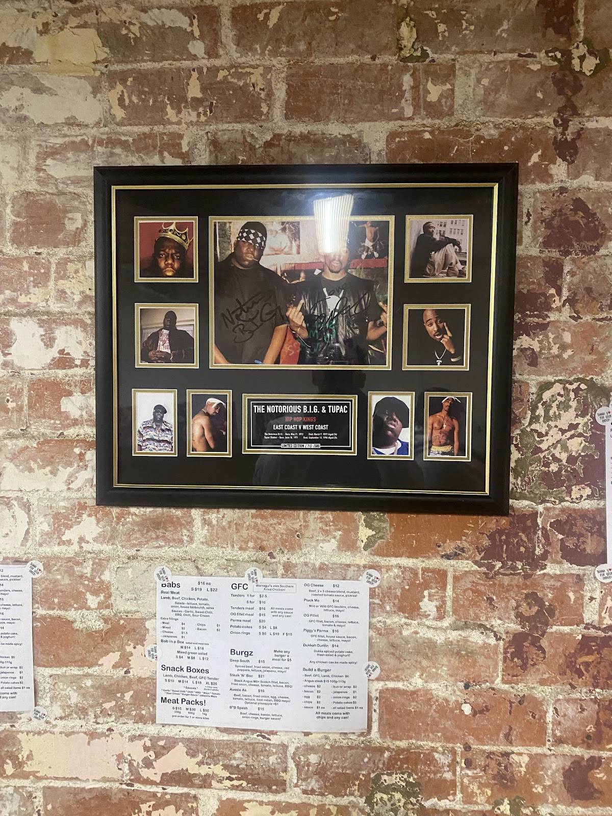 Menu at Babs n Burgz restaurant, Warragul