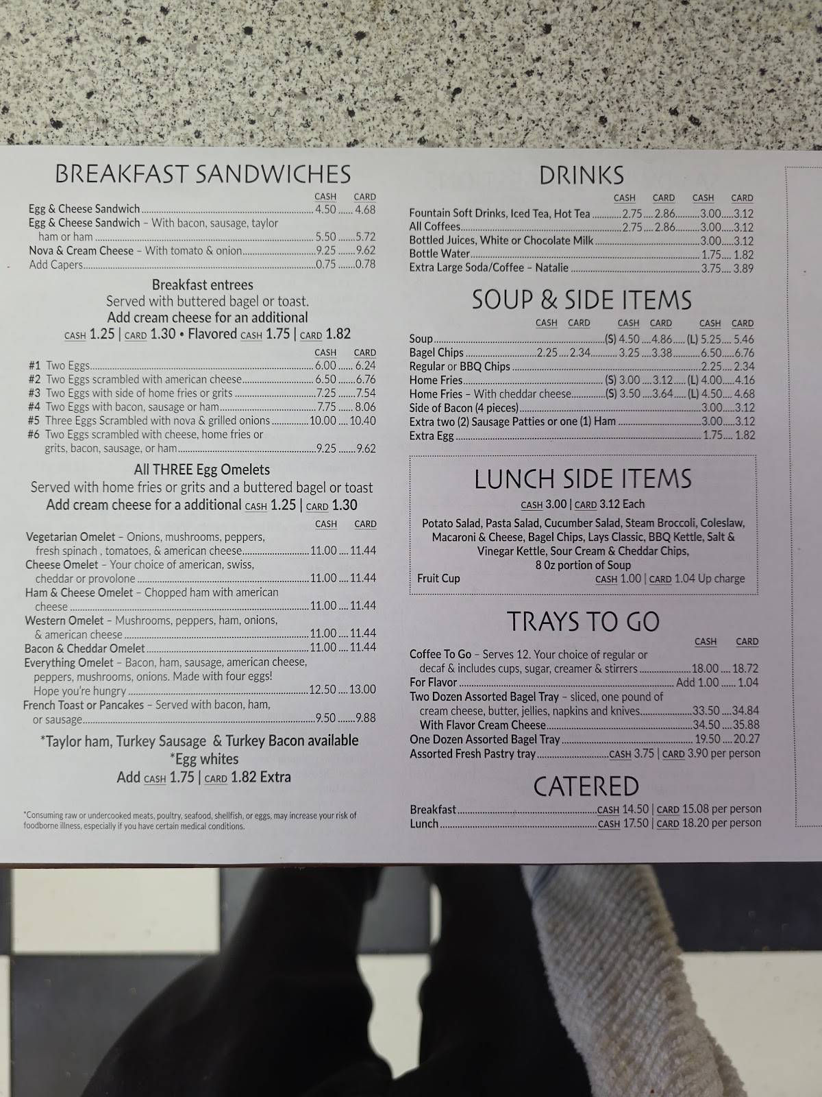 Carta de Bagelicious Deli & Bakery, Ocala