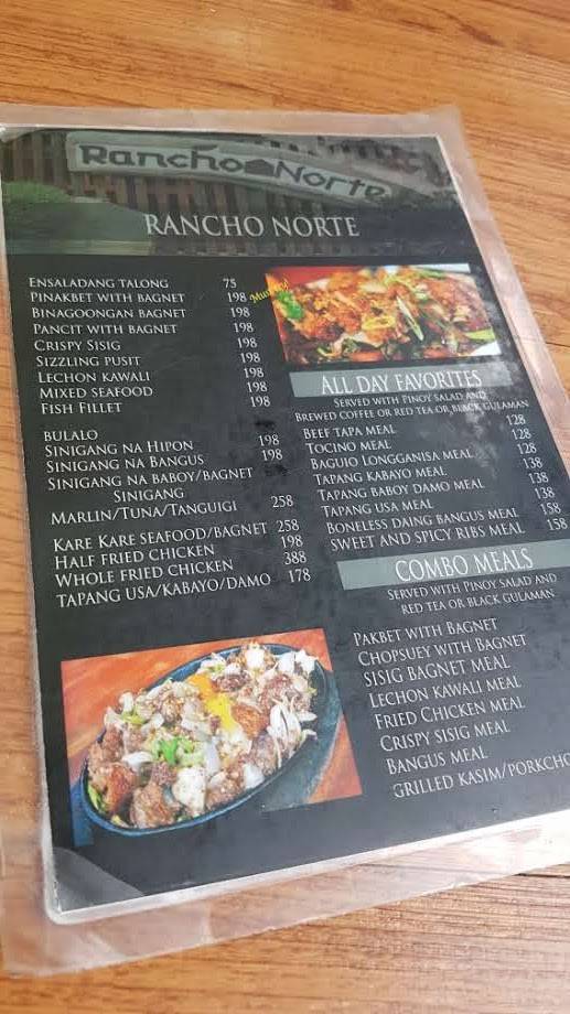 Menu at Ketchup Food Community restaurant, Baguio