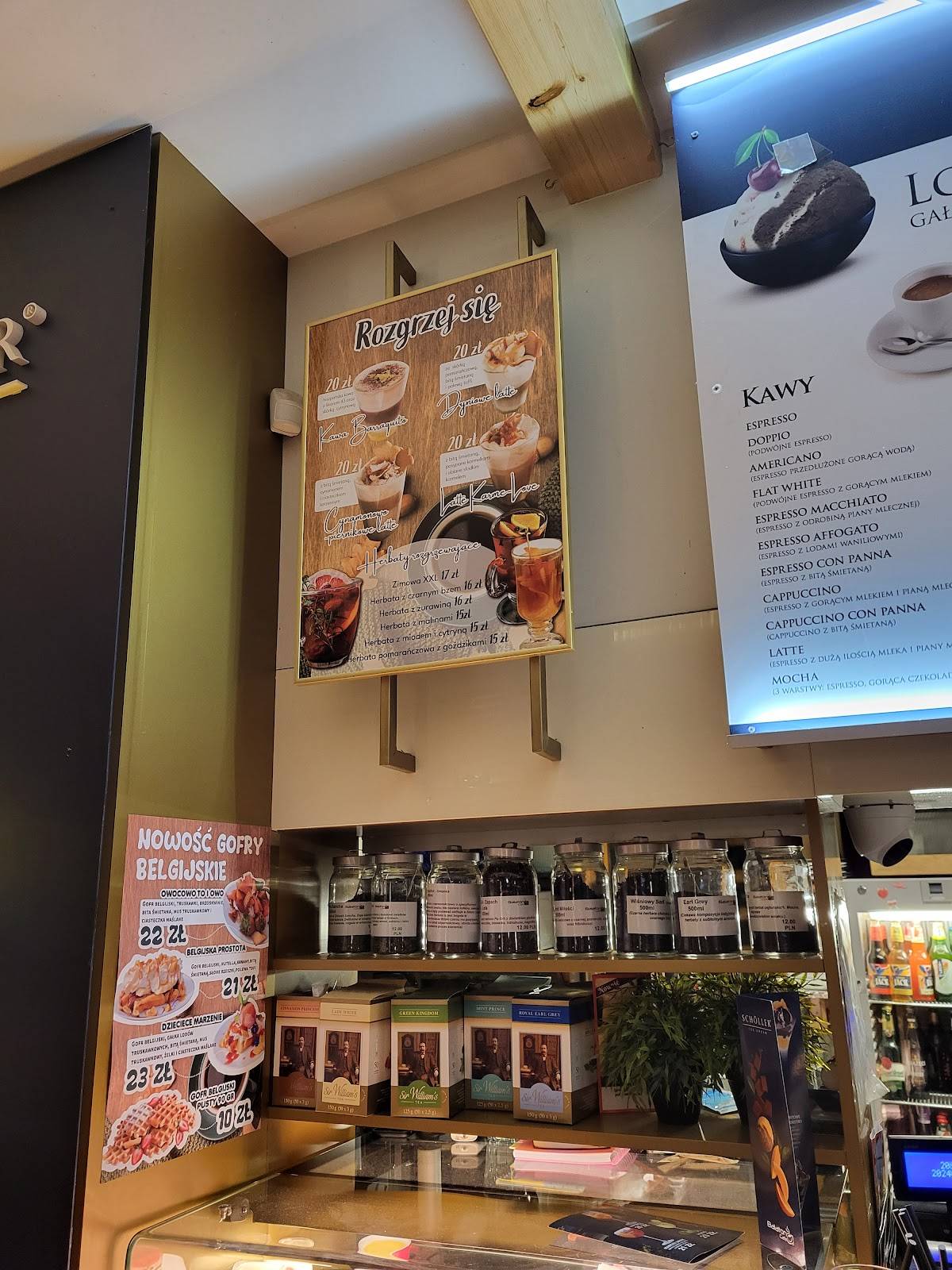 Menu at Balaton Cafe, Warsaw