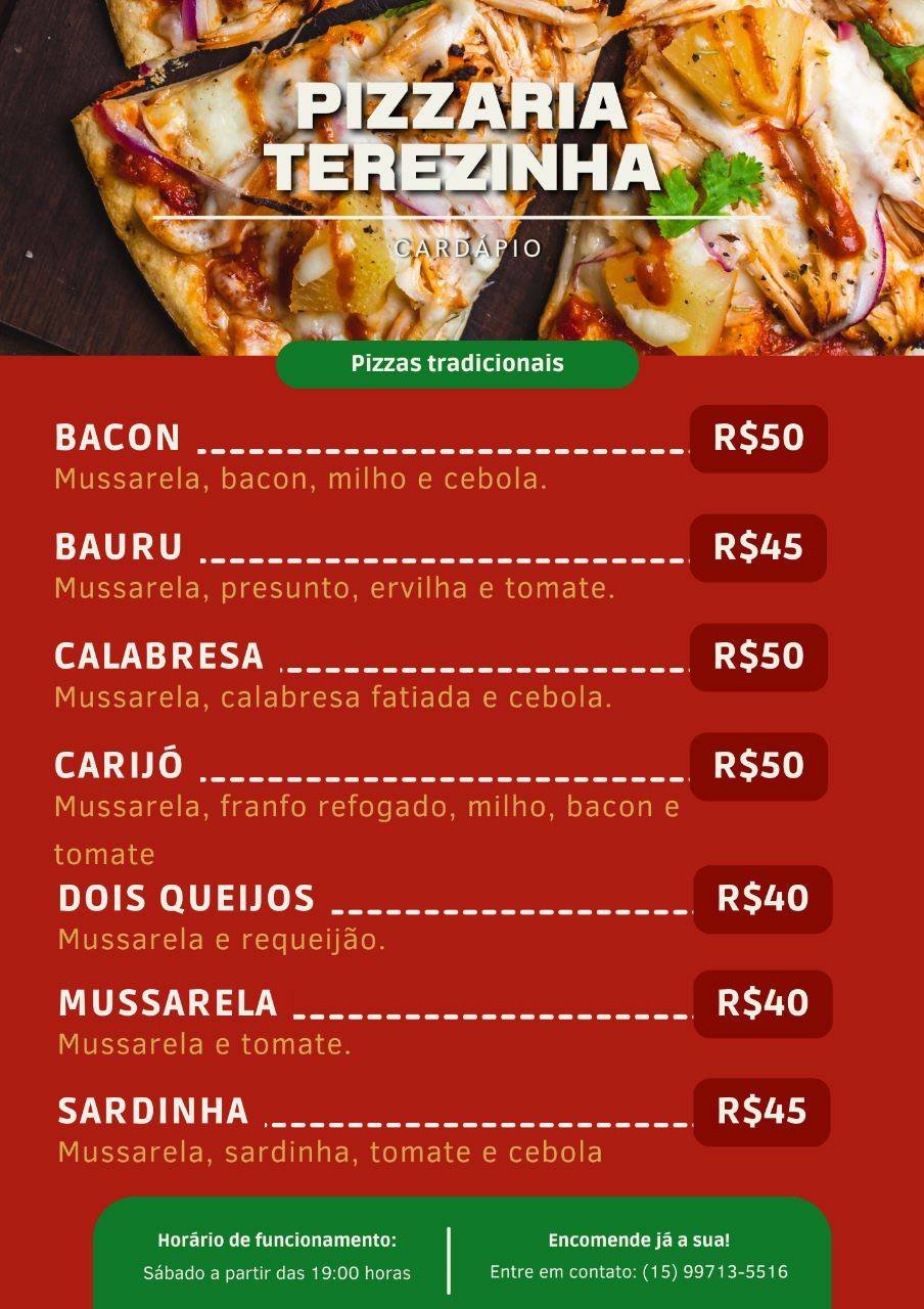 Carta de Bar Da Tereza, Angatuba, Bairro