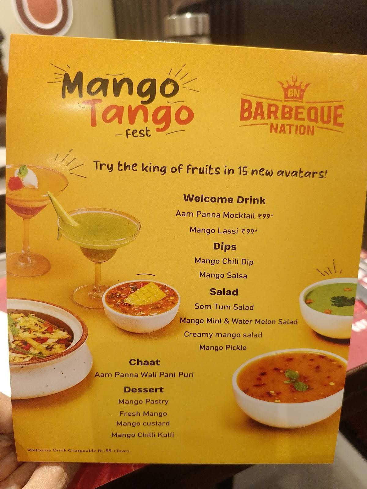 Menu at Barbeque Nation - Garuda Mall, Magrath Road, Bengaluru