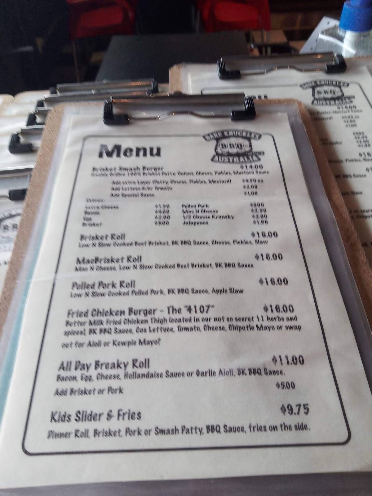 Carta de Bare Knuckles BBQ - Salisbury, Salisbury